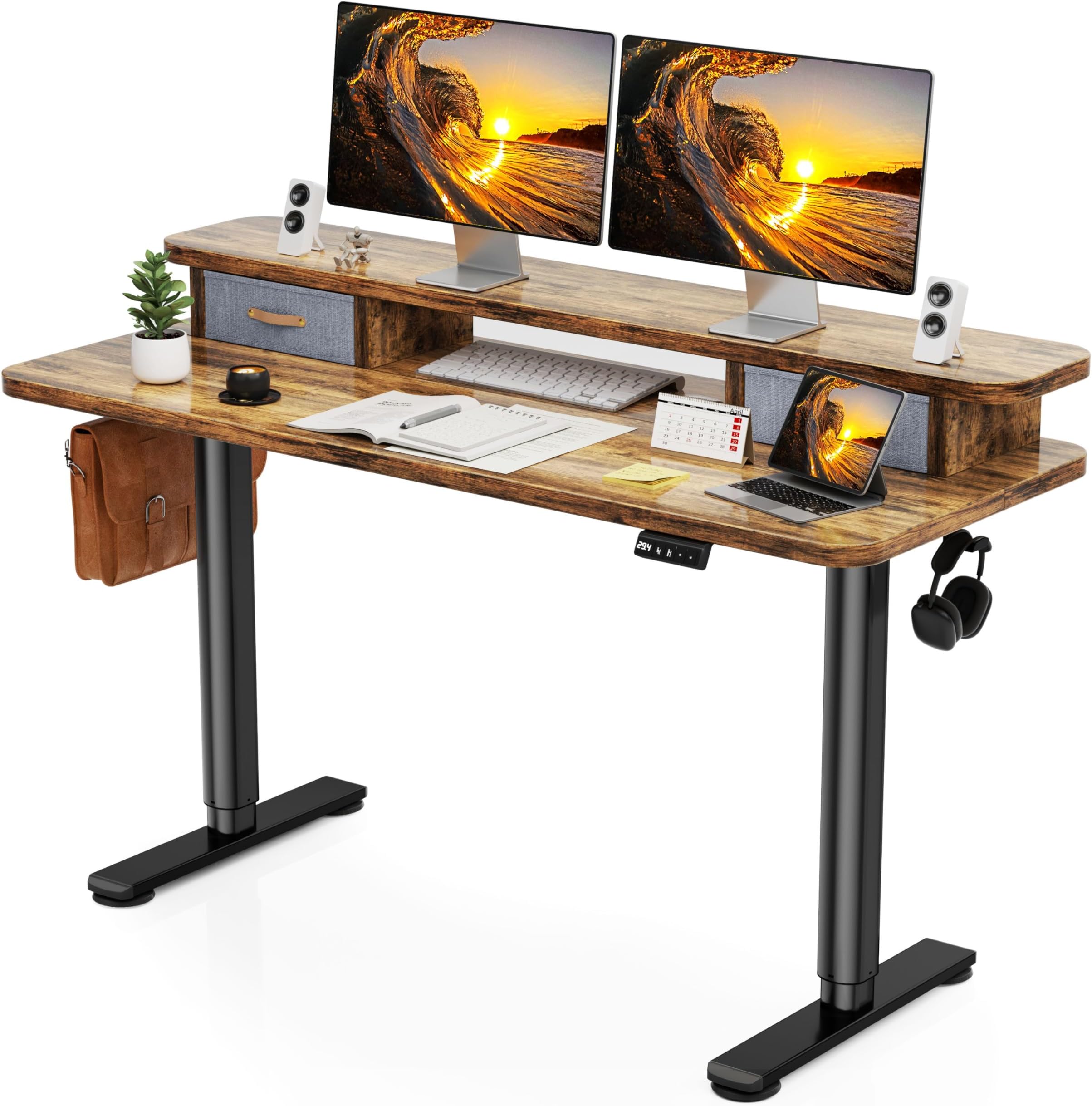 Amazon.com: OKD 48" Electric Standing Desk Adjustable Height, Sit Stand ...