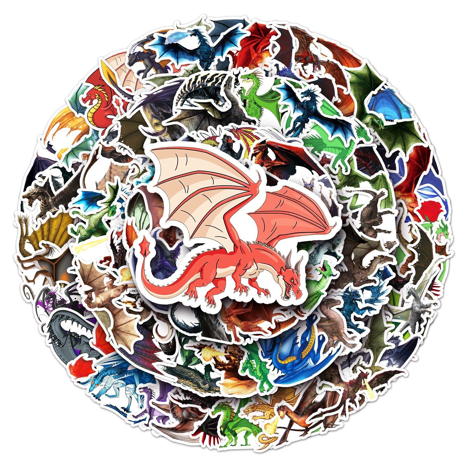 Dragon Stickers for Laptop (100 PCS),Gift for Children Teens Adults ...