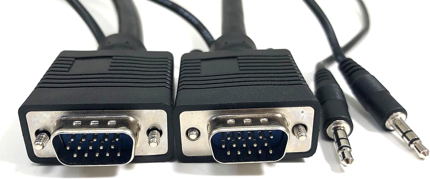 Amazon.com: Micro Connectors, Inc. 25 feet XVGA/SVGA/VGA Projector ...