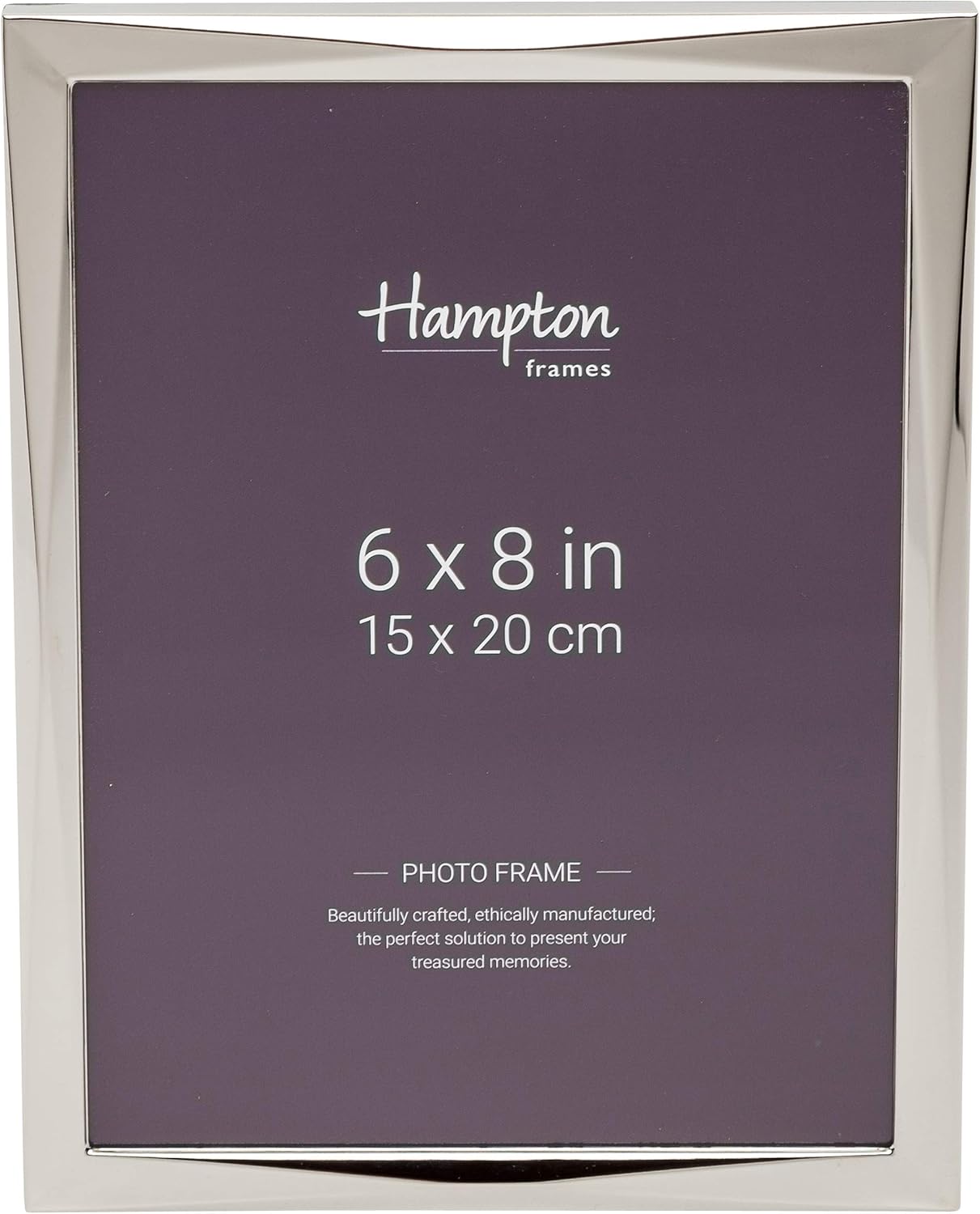 Hampton Frames Photo Frame, Silver, 6x8 (15x20cm) : Amazon.co.uk: Home ...