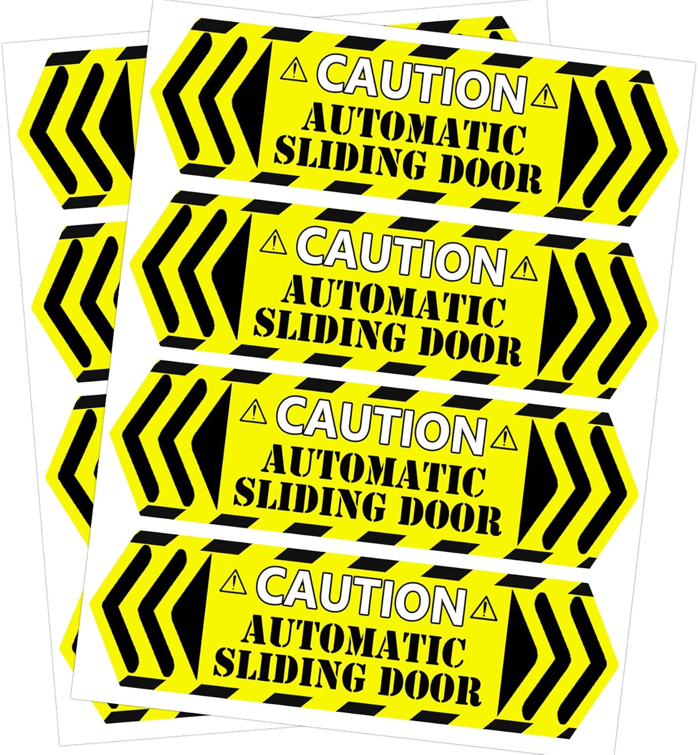 Amazon.com - Automatic Sliding Door Warning Sticker 10 Pcs Two-Sided ...