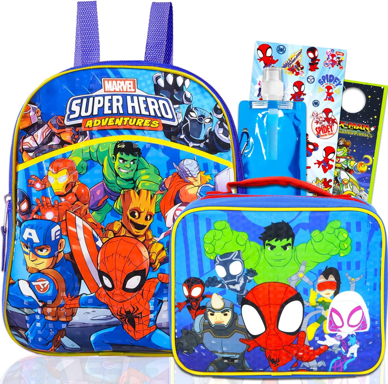 Amazon.com | Avengers Mini Backpack with Lunch Box Set - Bundle with 11" Avengers Backpack ...