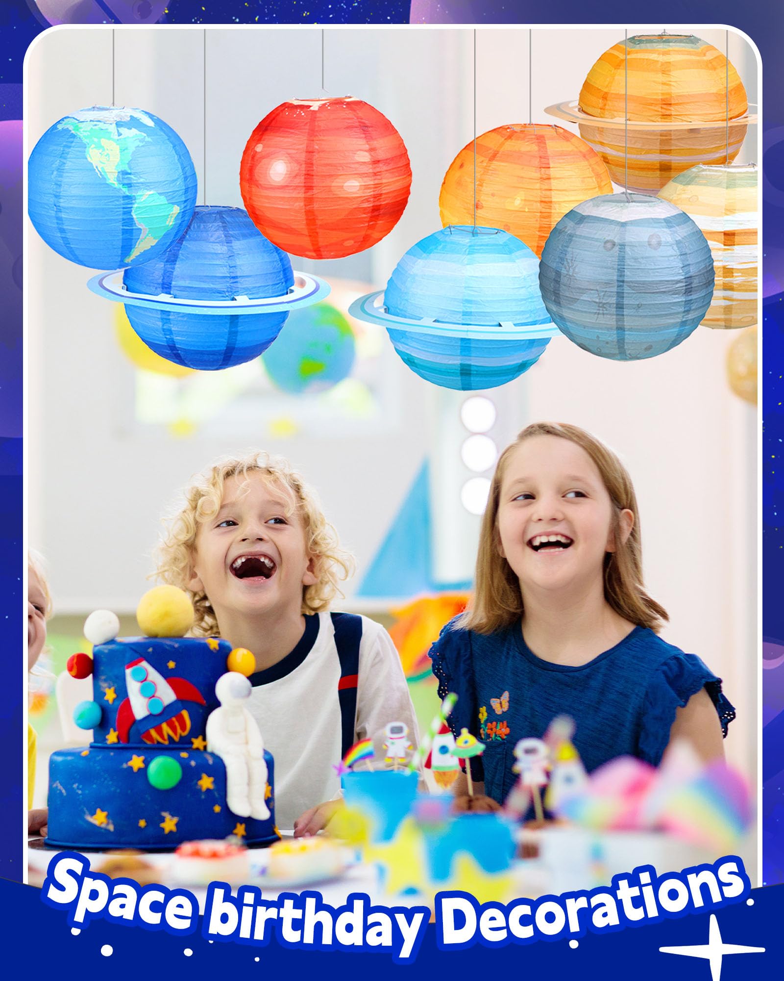 Snapklik.com : 24 Pcs 12 Inch Planet Paper Lanterns Outer Space Party ...