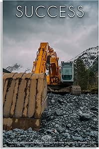 Amazon.com: Inspirational Wall Art Co. - Success - Construction ...