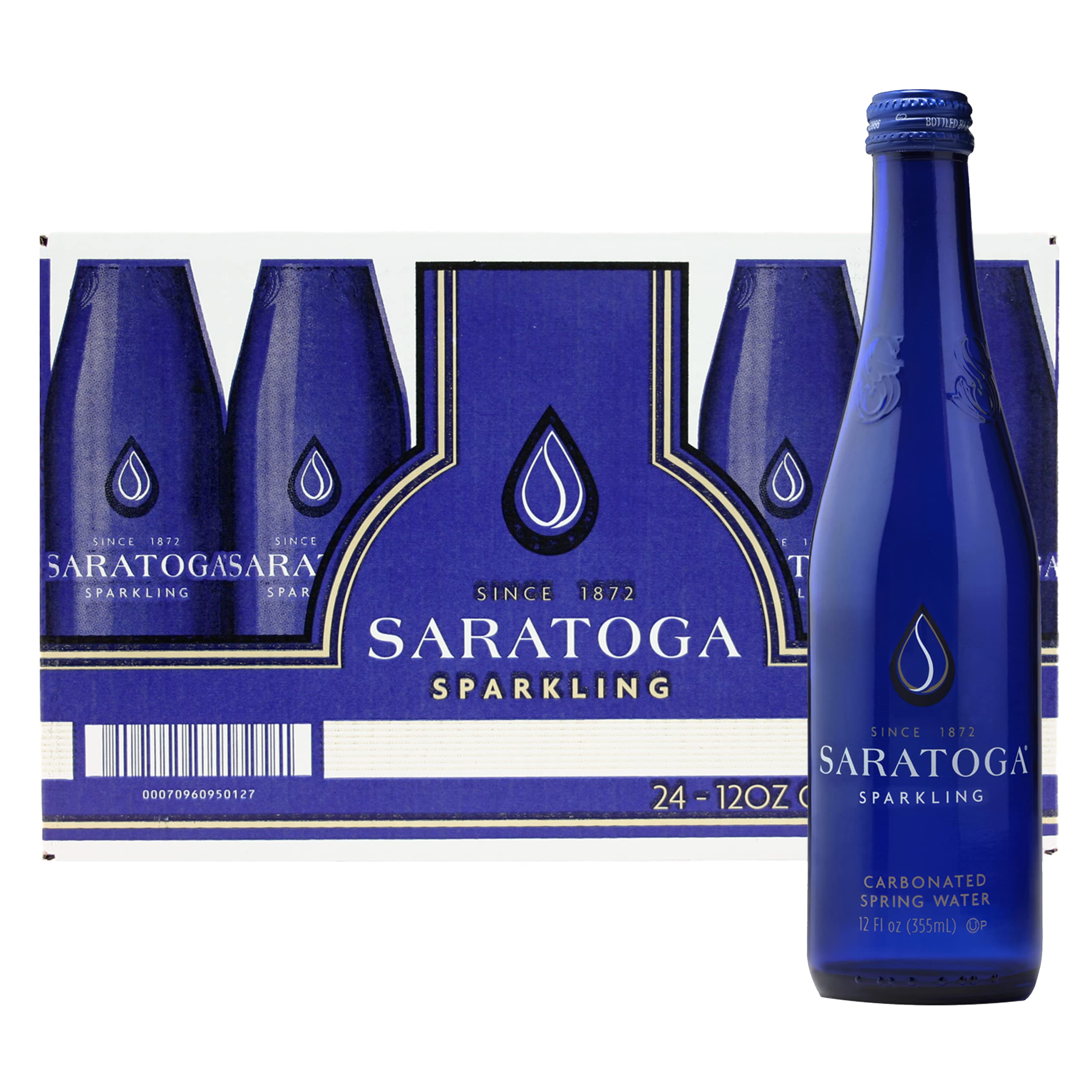 Snapklik.com : Saratoga Sparkling Spring Water - 12 Oz