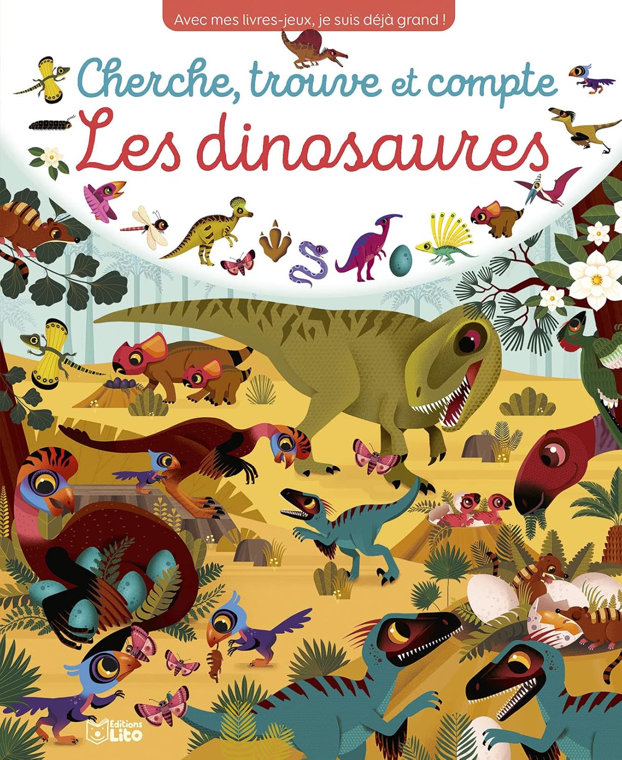 Amazon.fr - Cherche, trouve et compte - Les dinosaures - Giordano ...