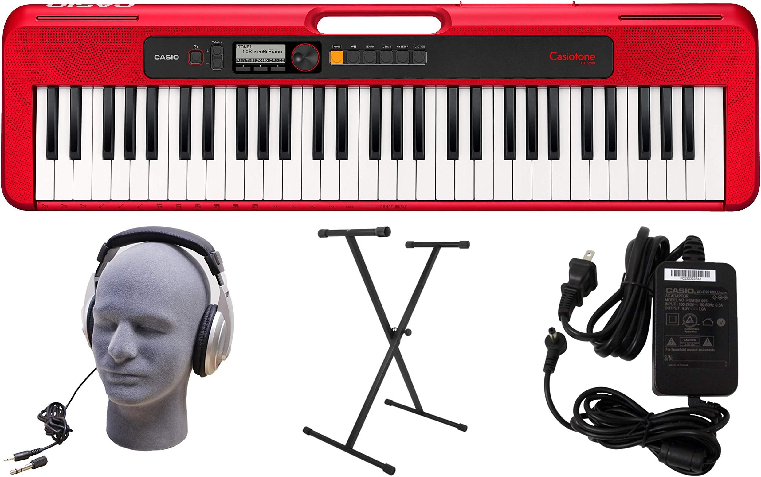 Amazon.com: Casio Inc. CTK2400 PPK 61-Key Premium Portable Keyboard ...