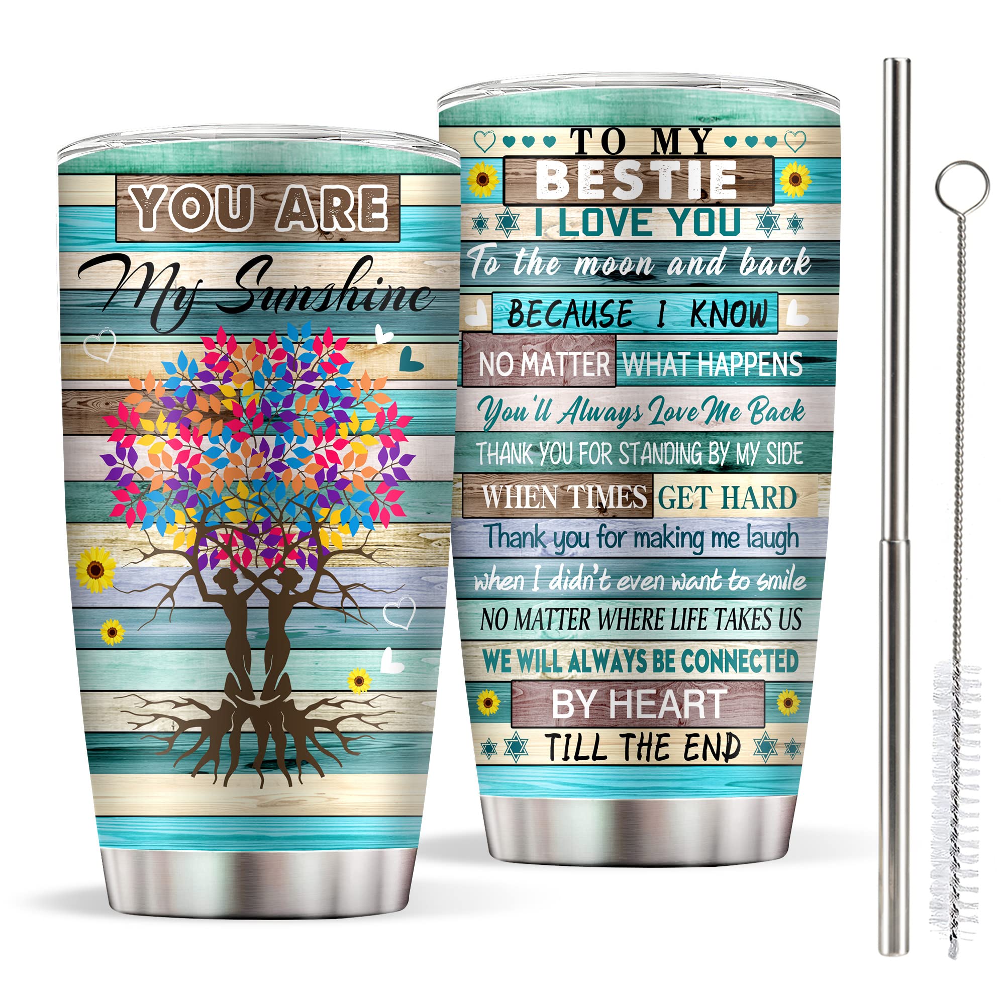 Bestie Tumbler Gifts for Best Friends Women, Mothers Day Gift for Women Birthday Gift Idea ...