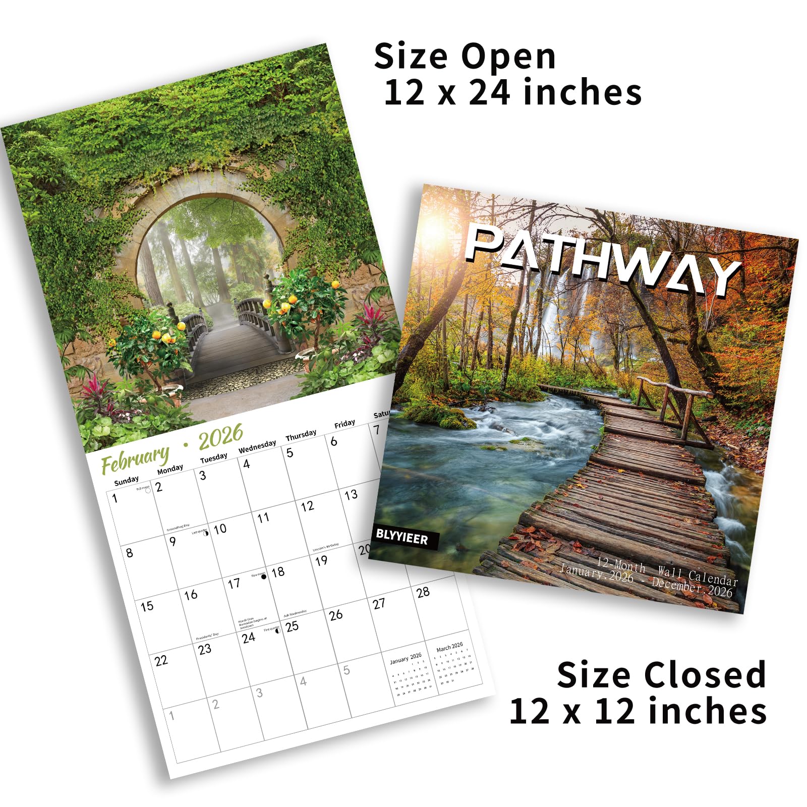 Snapklik.com : 2026 Wall Calendar PATHWAYS Hangable Wall Calendars 12 ...