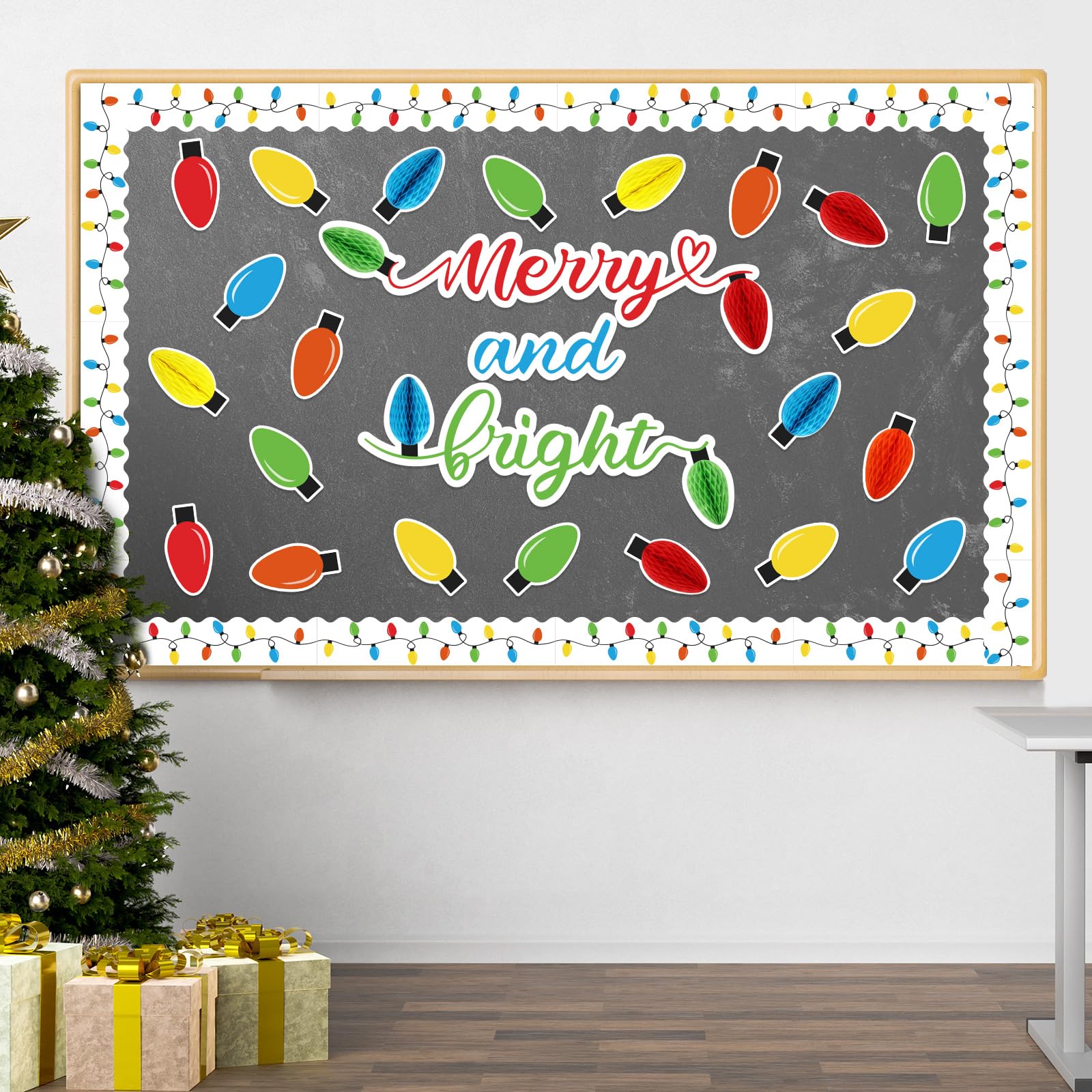 Snapklik.com : Christmas Bulletin Board Decorations Set Merry And ...