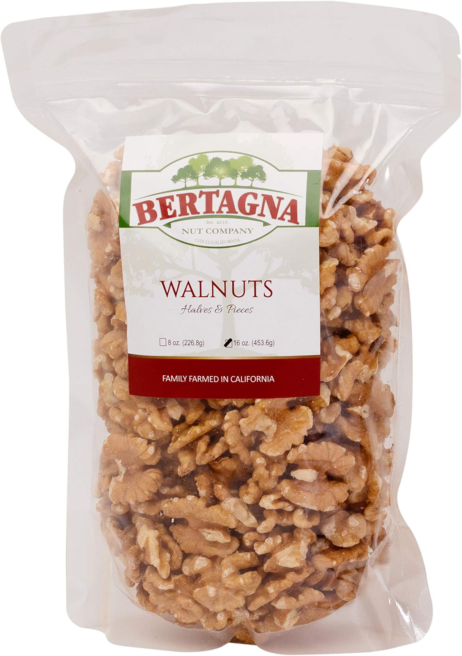 Amazon.com : California Grown Red Walnuts, 100% Natural, Raw, Shelled ...