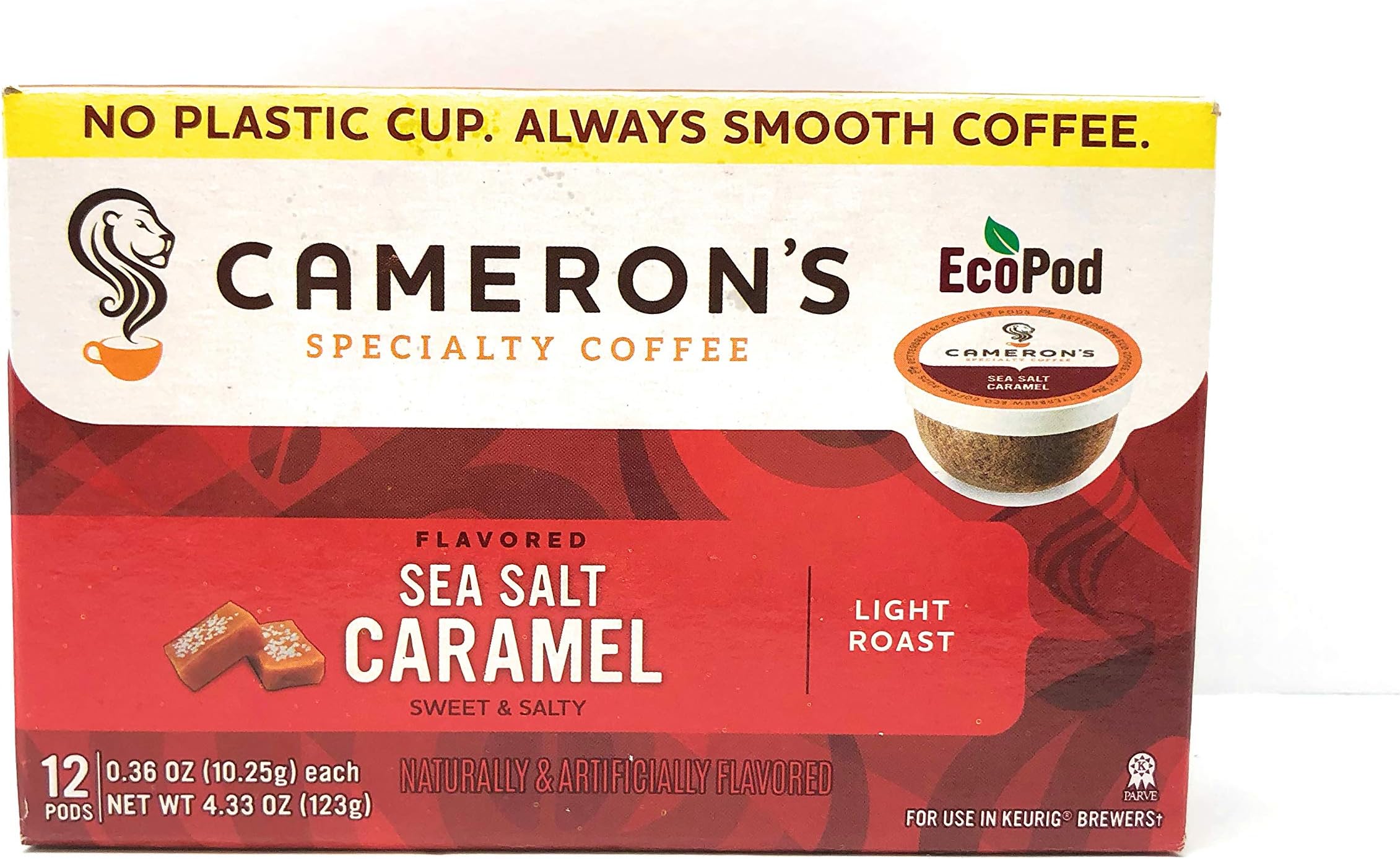 Amazon.com: Cameron’s Specialty Coffee Sea Salt Caramel Light Roast 12 ...