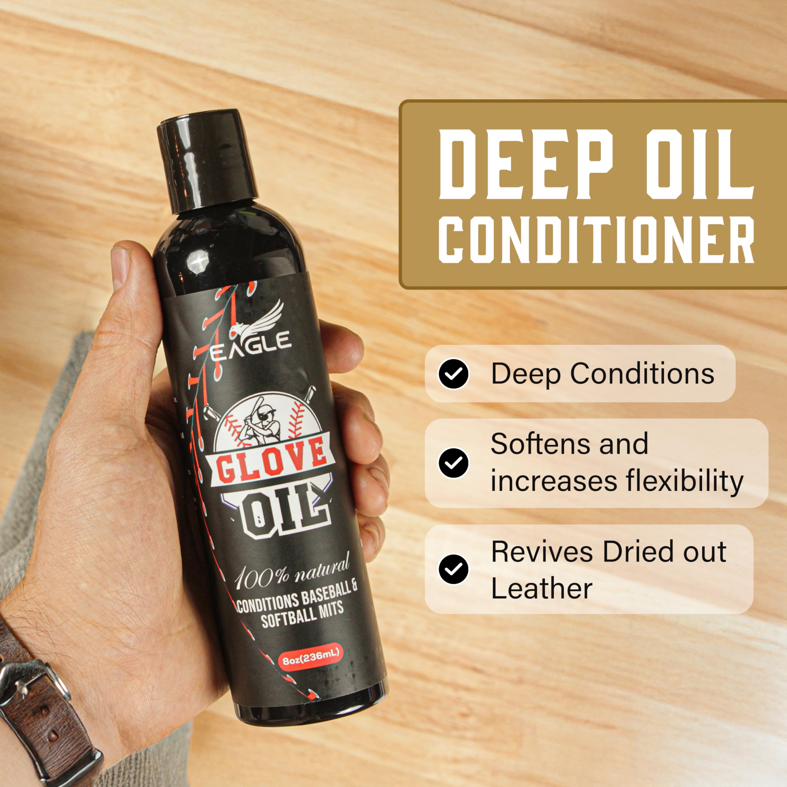 Complete Glove Care Kit For Baseball And Football Eagle Glove Break-In ...