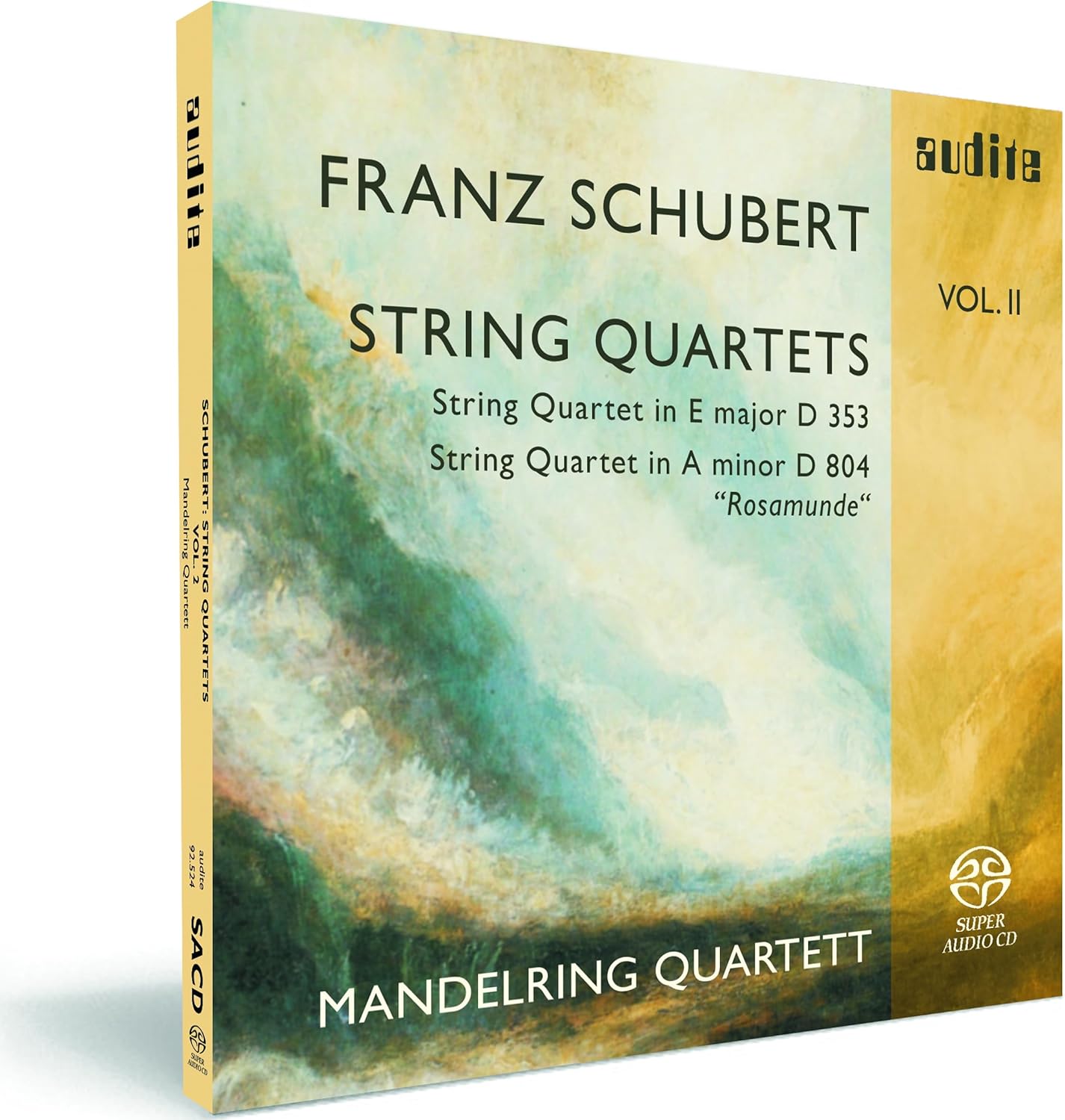 Schubert: String Quartets Vol. II (D353 and D804) Mandelring Quartett ...