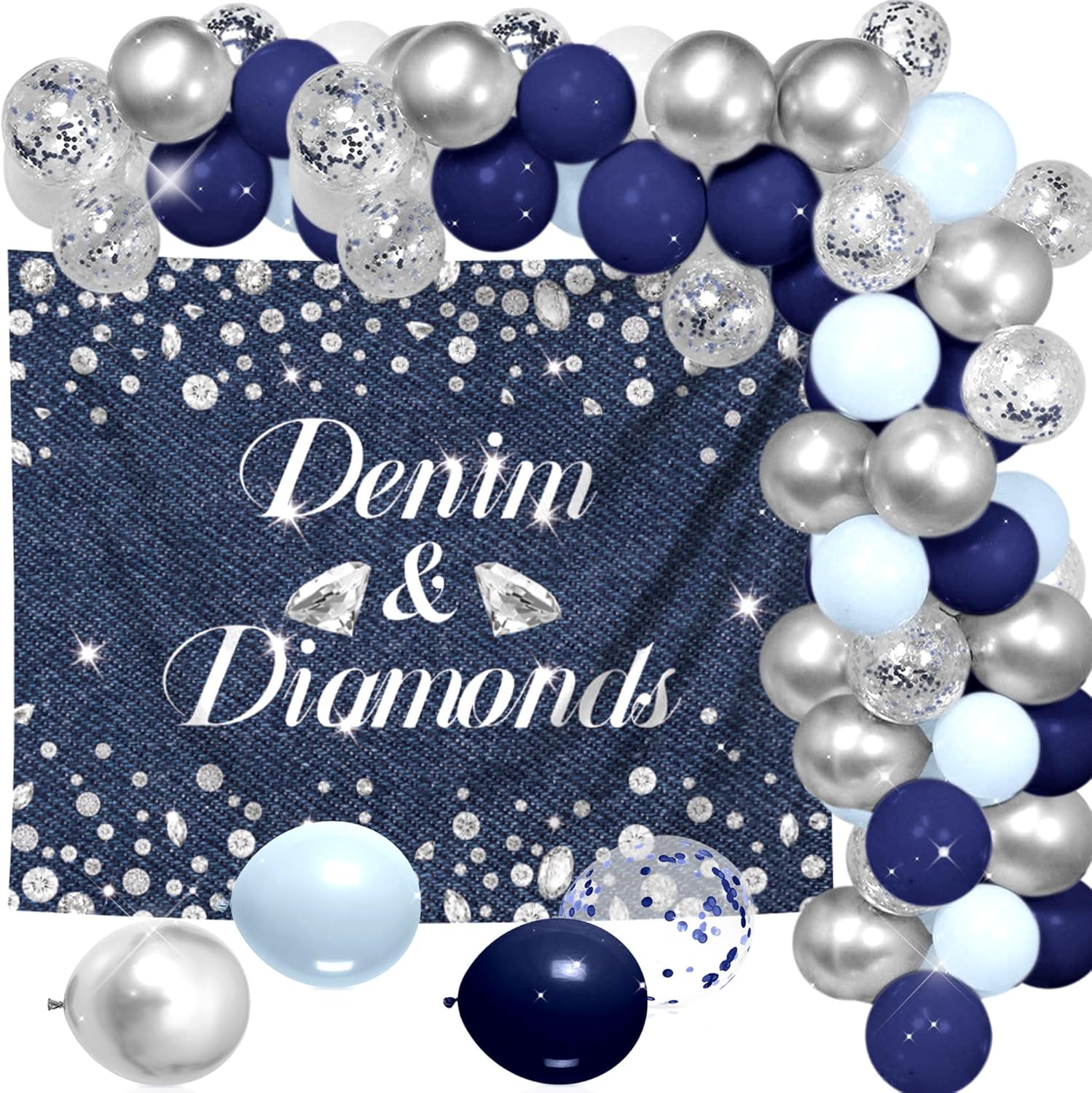 Amazon.com: Denim and Diamonds Party Decorations Denim & Diamonds ...