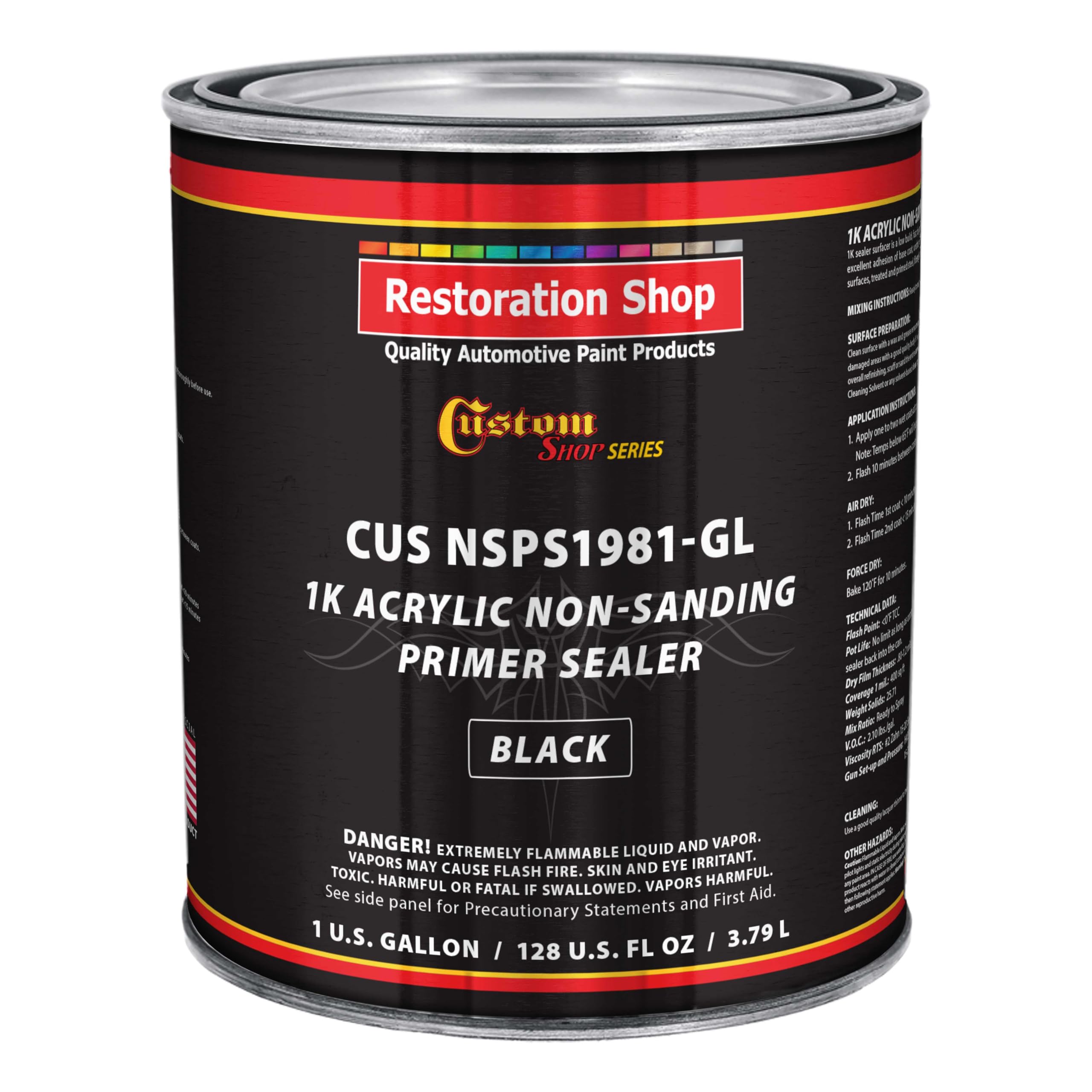 Amazon.com: Custom Shop Premium 1K Acrylic Non-Sanding Primer Sealer ...