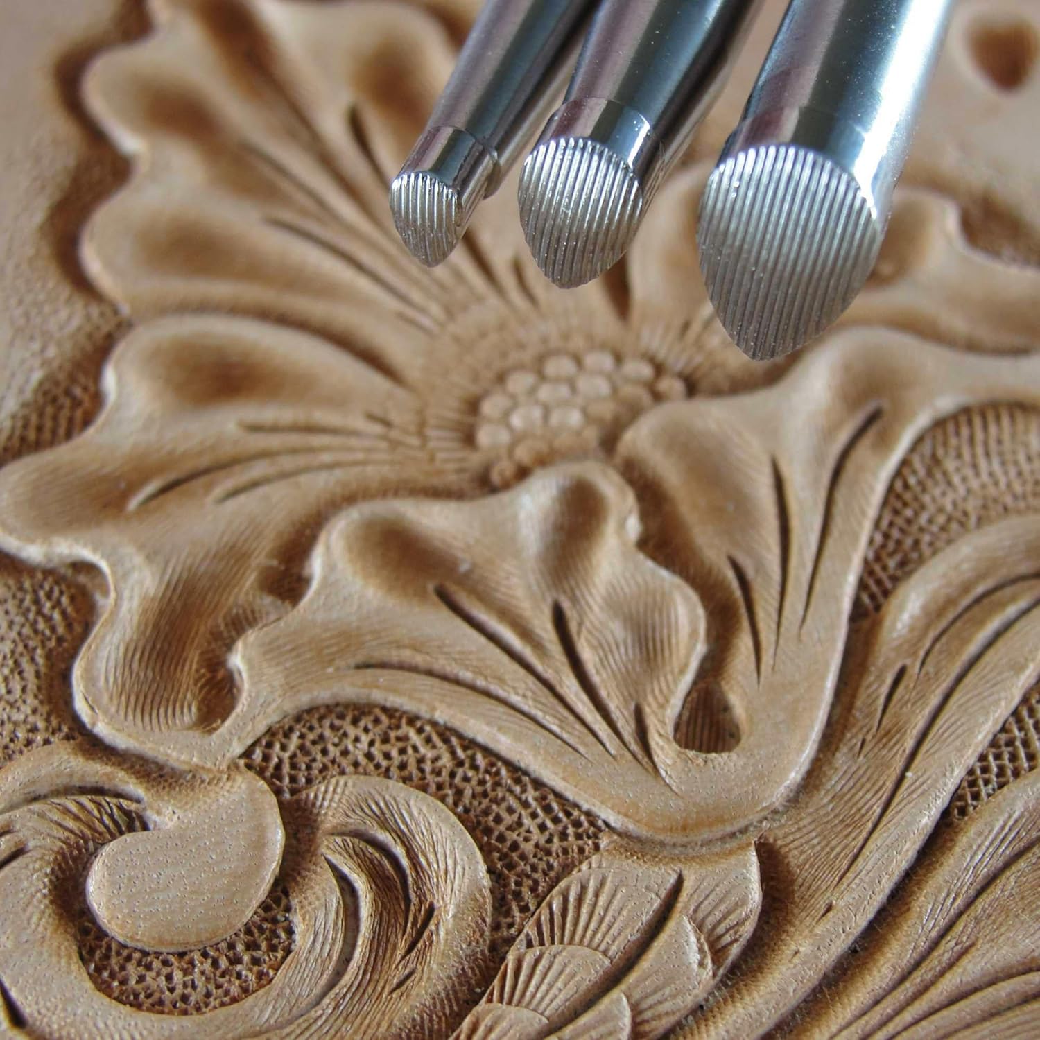 Amazon.com: Small Vertical Pear Shader Stamps, Set of 3 Leather ...