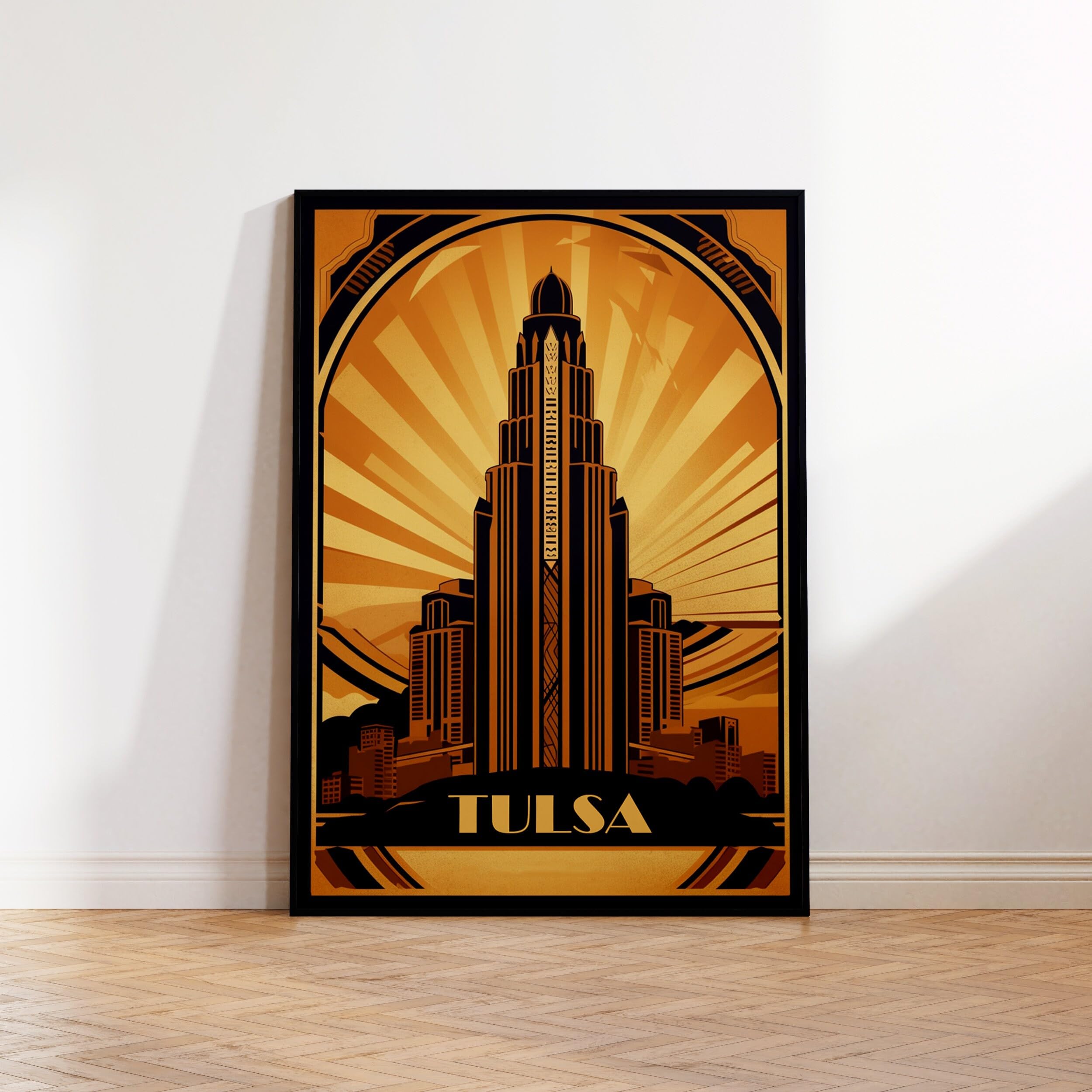 Amazon.com: Generic Retro Tulsa poster, Vintage Tulsa print, Tulsa ...
