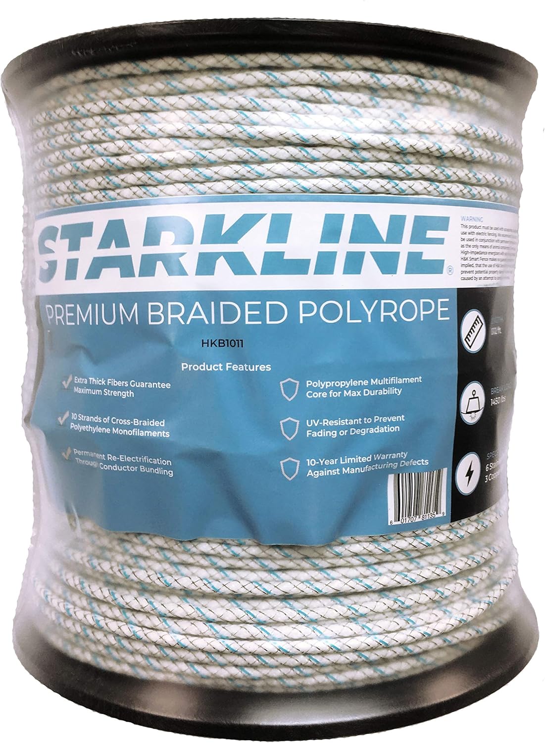 Amazon.com: Starkline 3/16 inch Premium Braided Rope Electric Fencing ...