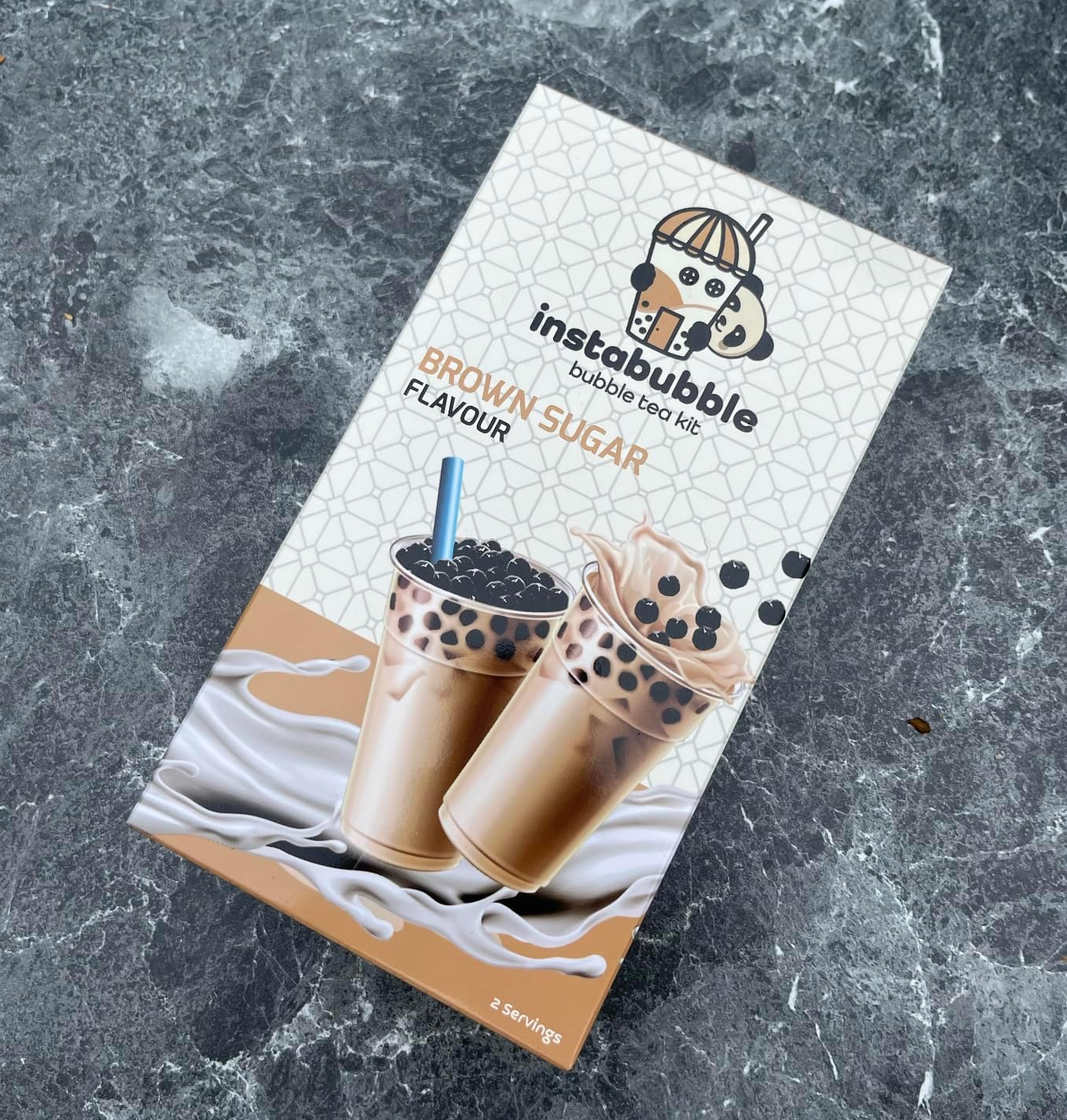 Instabubble Brown Sugar Instant Bubble Tea Kit 2 Servings : Amazon.co ...