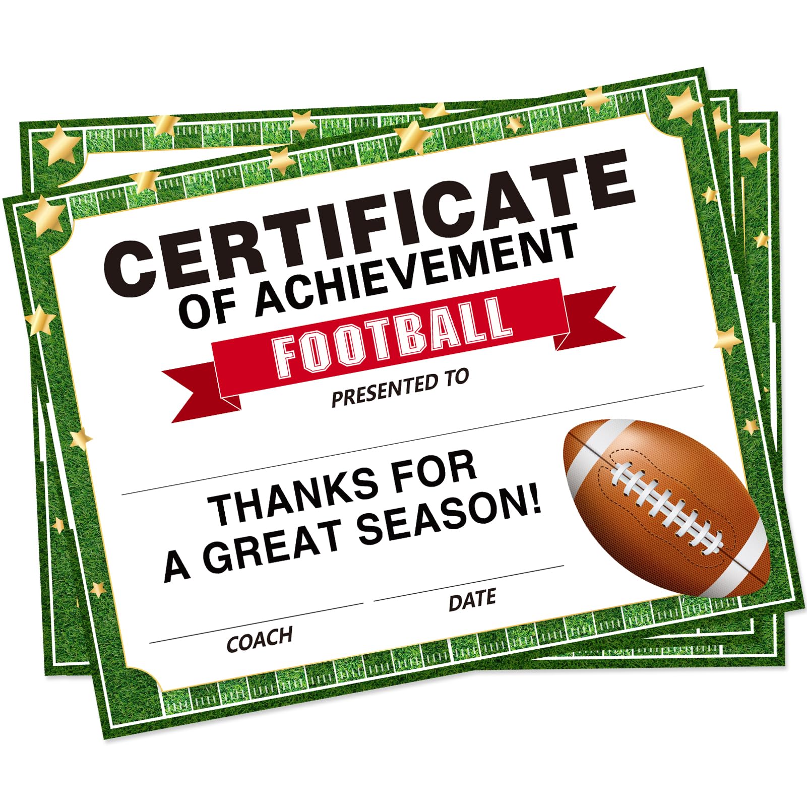 Snapklik.com : 30 Pieces Rugby Achievement Award Certificates Childrens ...