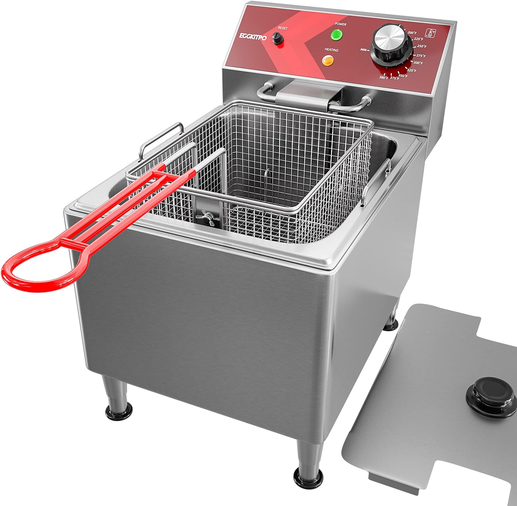 Amazon.com: EGGKITPO Electric Deep Fryer with Basket 10L(10.5QT ...