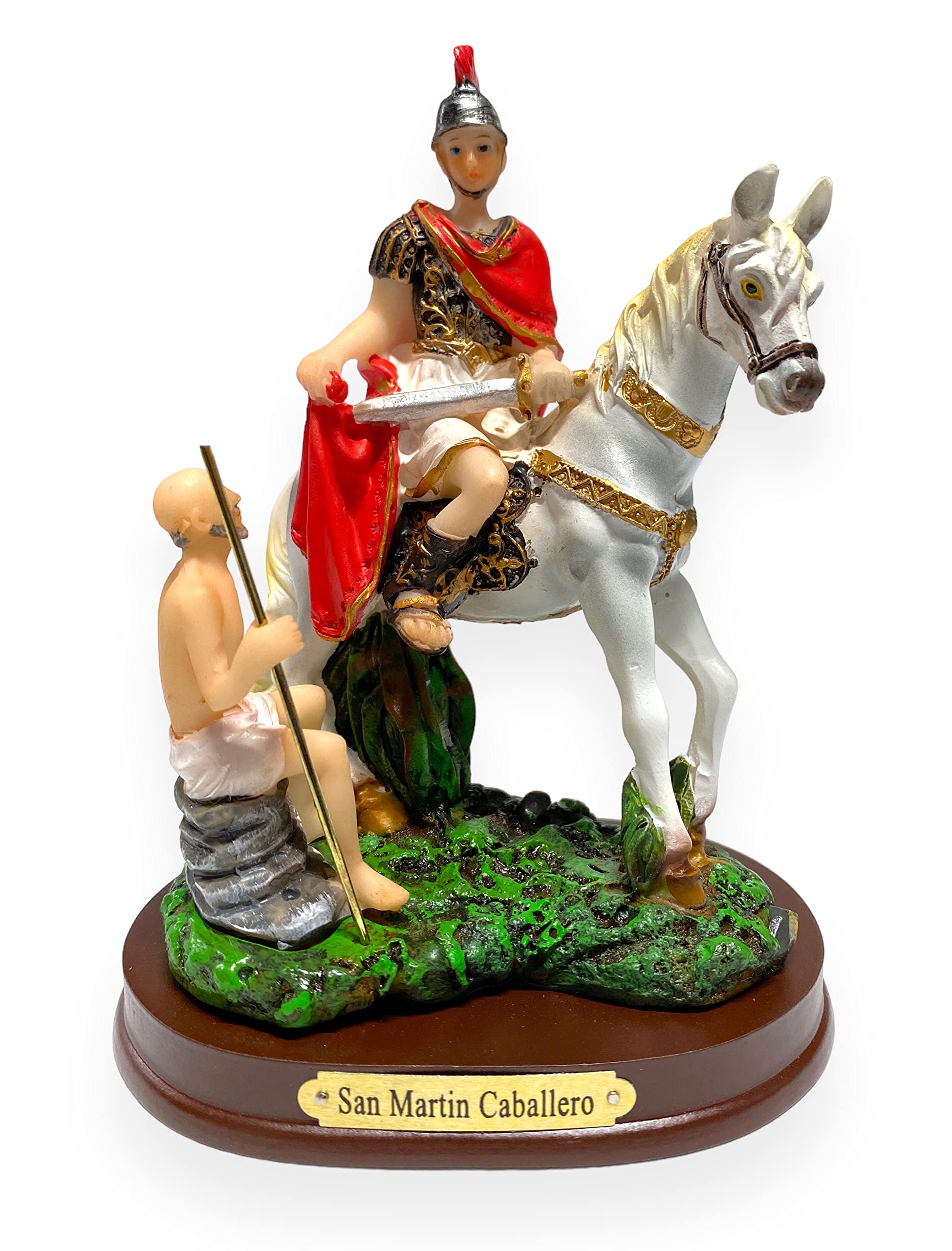 Amazon.com: GCK 5" Inch St Martin of Tours White Horse Imagen San ...