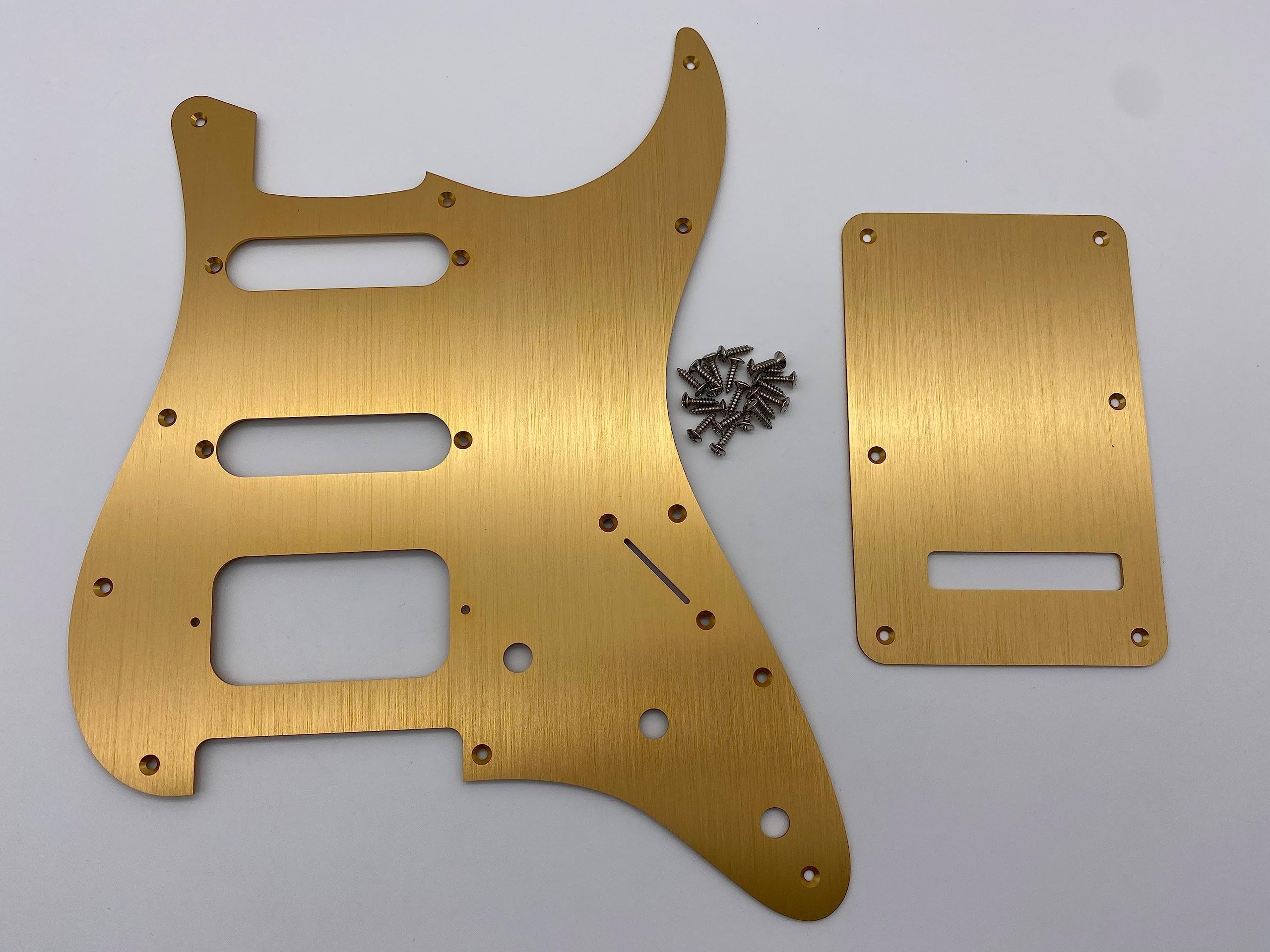 Amazon.com: Dopro 11 Hole Matte Aluminum Strat HSS Style Pickguard ...