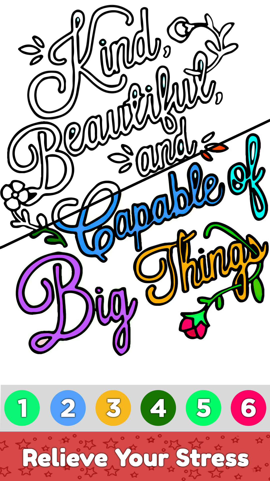 Buy Motivational Quotes Color by Number - Grownups Paint + Glitter ...