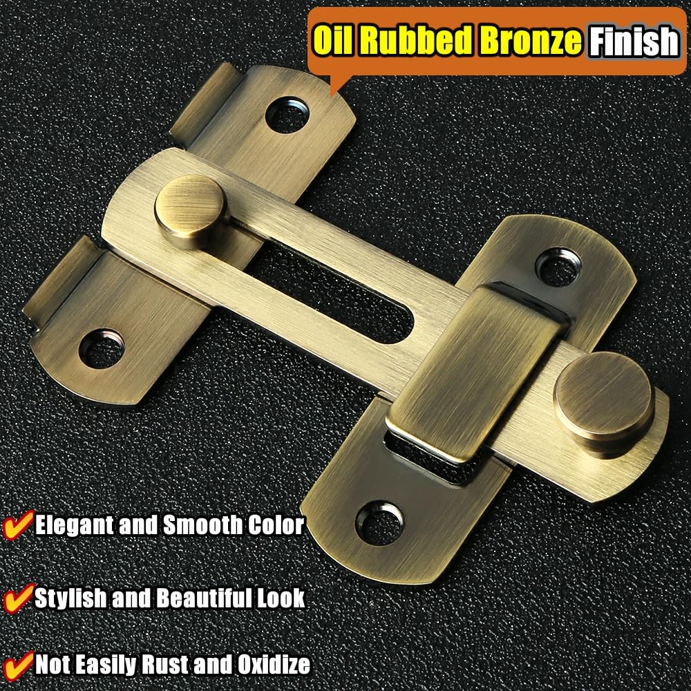 Sliding Door Lock Sliding Door Bolts Heavy-Duty Flip Latch Lock - 360 ...
