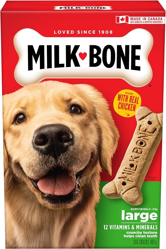 Milkbone Original Crunchy Biscuit Dog Treats with Real Chicken