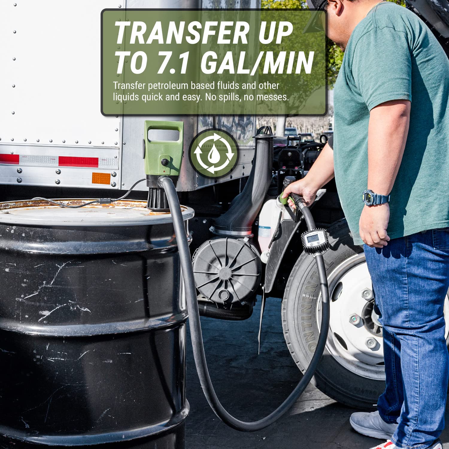 Snapklik.com : TERA PUMP Plug In Electric 55 Gallon Drum Pump, 7.1 GPM ...