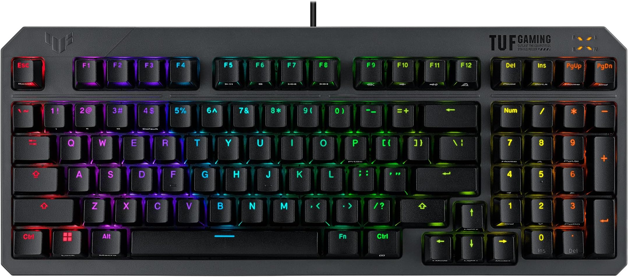 Amazon.com: ASUS TUF Gaming K3 Gen II keyboard with compact 97-key ...