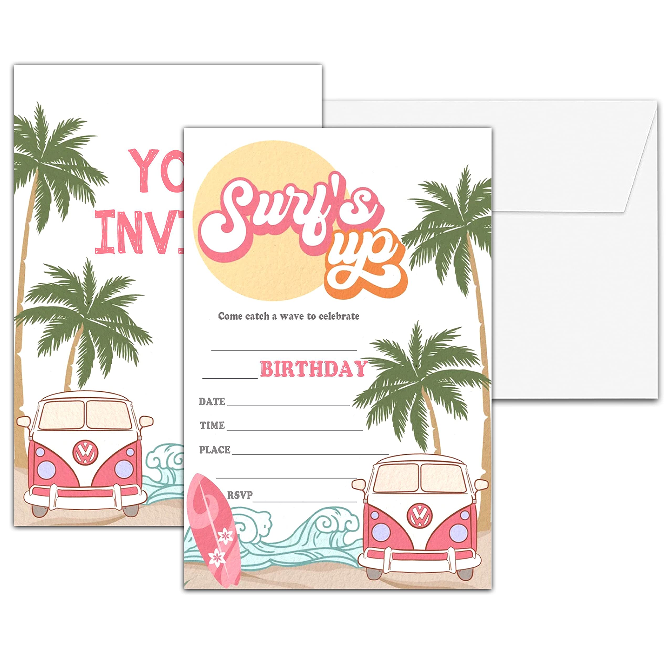 Surf Theme Wedding Invitations Surf Wedding Invitations Etsy