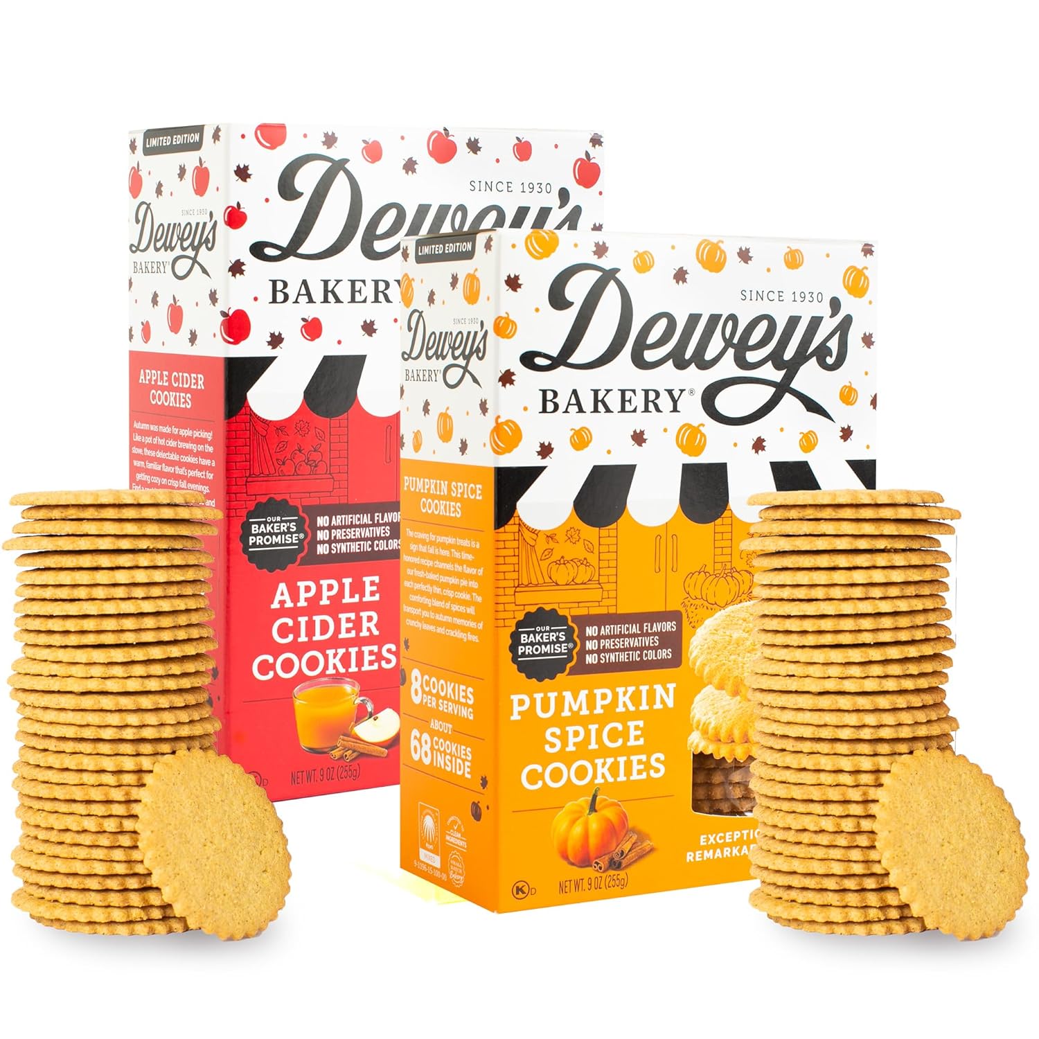 Amazon.com: Dewey's Bakery Pumpkin Spice & Apple Cider Moravian Style ...