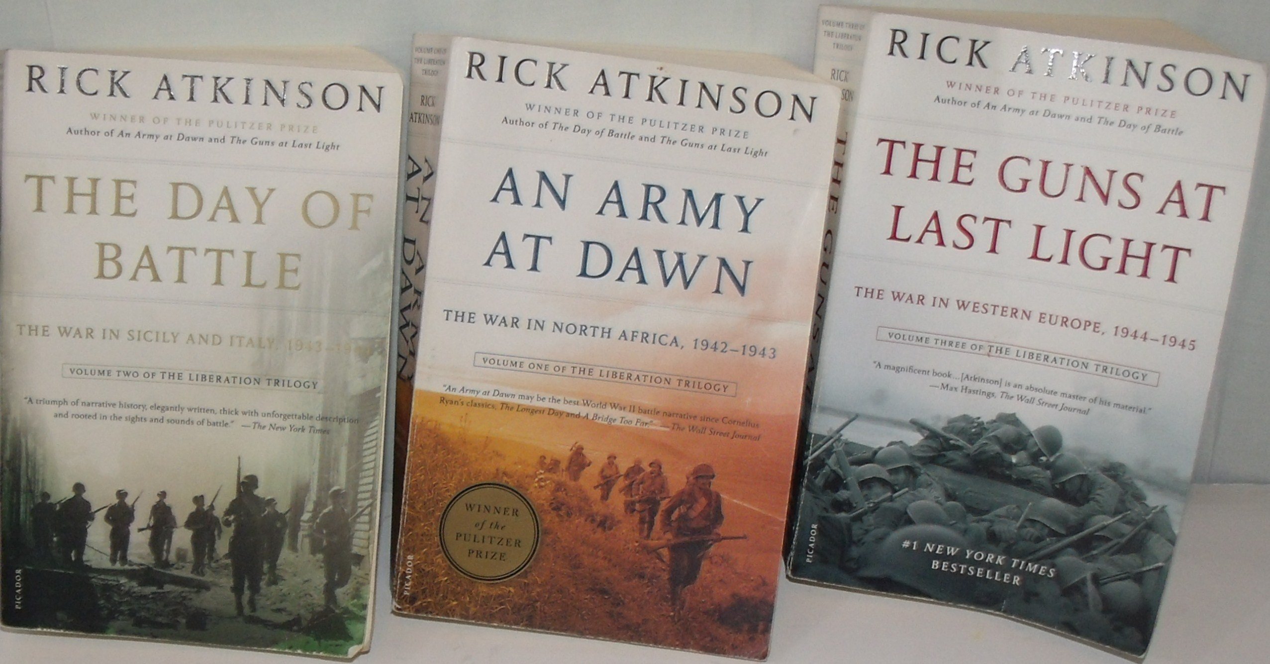 Author Rick Atkinson Volume Set Of The Liberation Trilogy, Includes: An ...