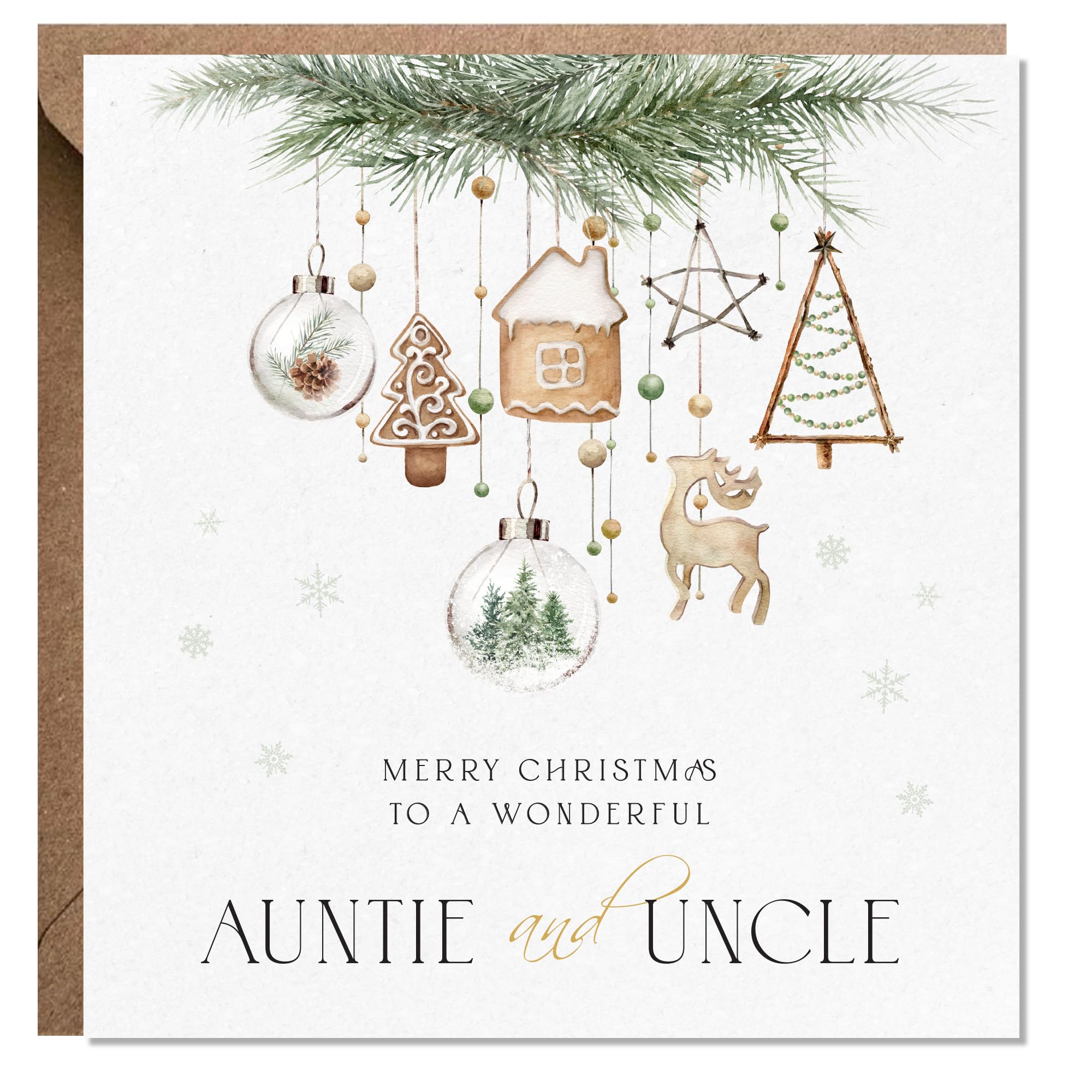 Artsy Gift Co - Aunt and Uncle Christmas card - Family Christmas Cards ...