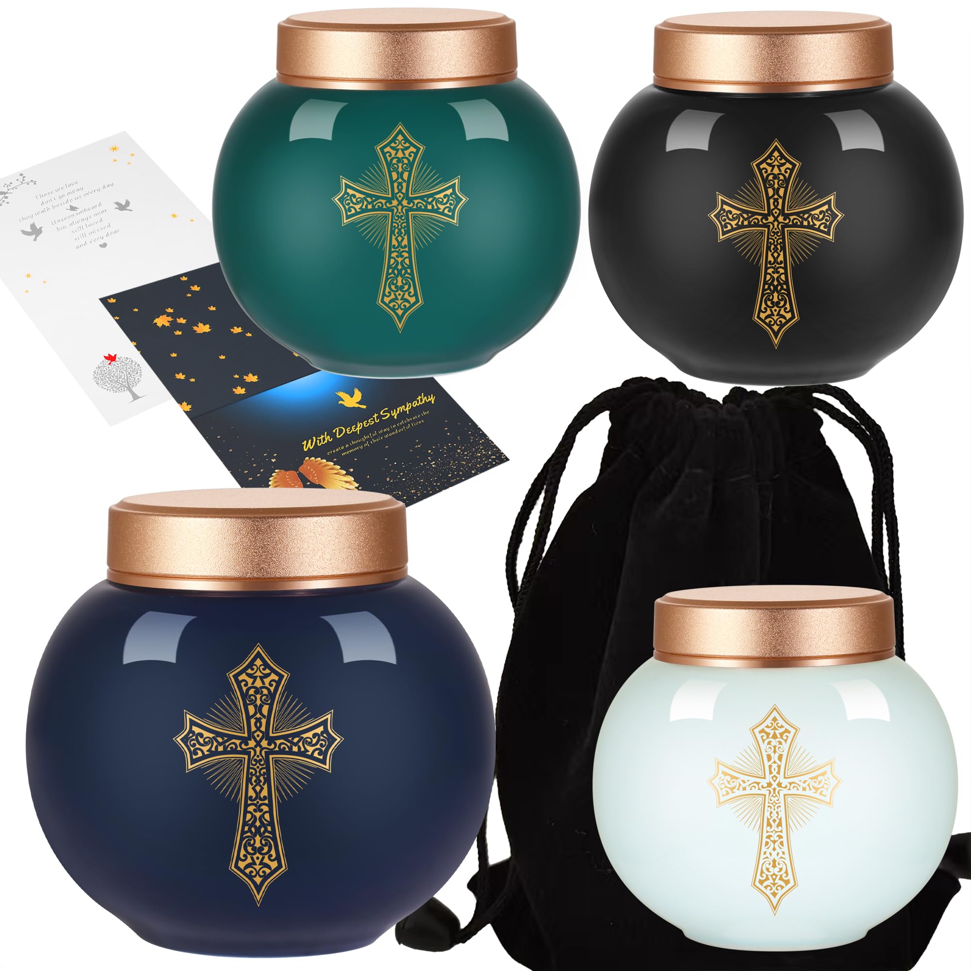 Small Keepsake Cremation Urn for Human Ashes, Ceramic Small Urns for ...