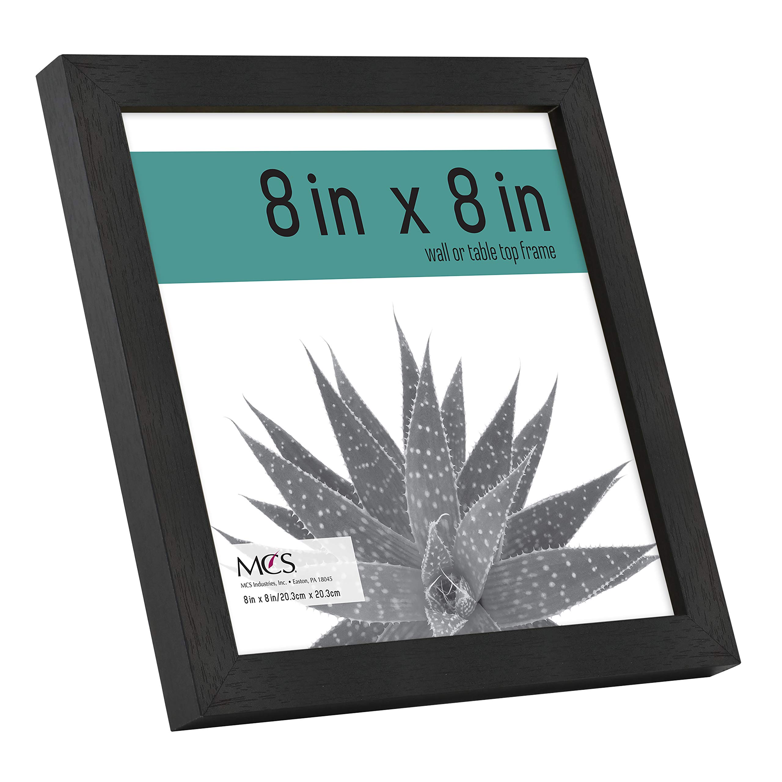 Snapklik.com : MCS Gallery Essential Picture Frame Set 8x8 Black ...