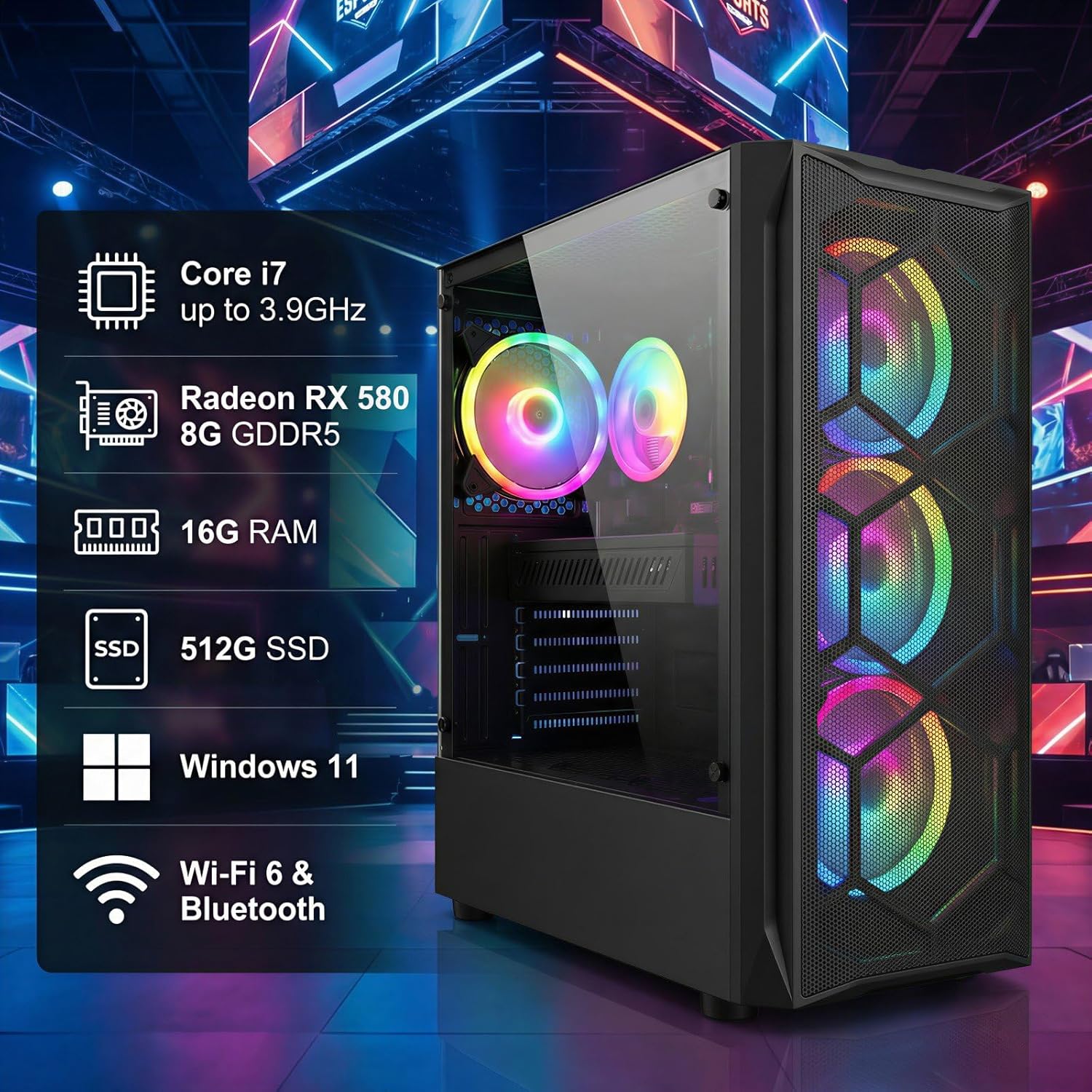 Best Gaming PC – STGAubron Desktop Computer with i7 & RX 580 Review ...