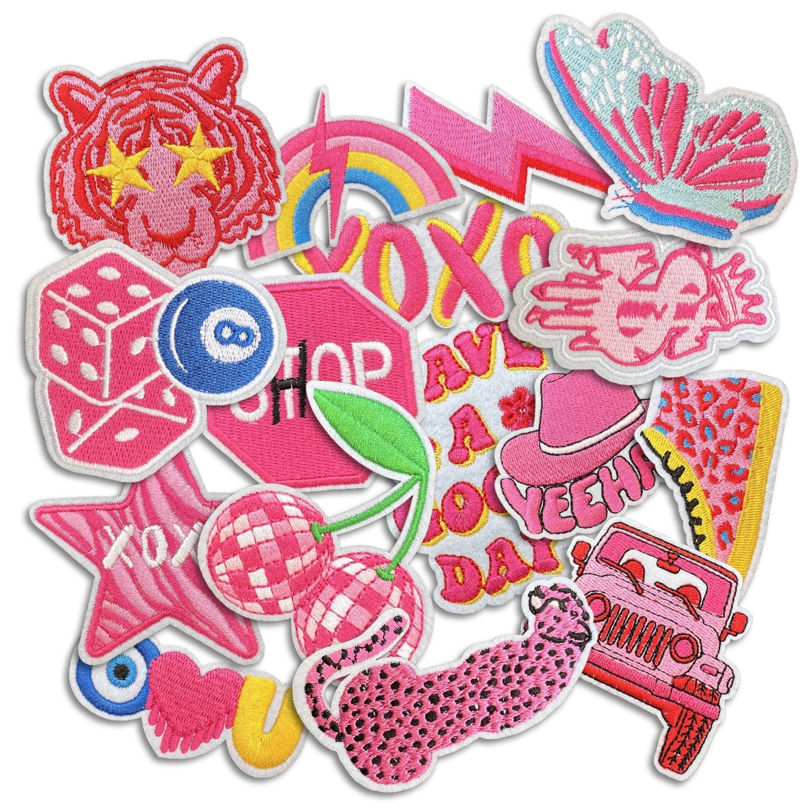 Amazon.com: Groovy Patch, Fashion Iron On Patches, Cute DIY Sewing ...