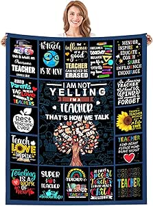 Amazon.com: Teacher Gifts Blankets, Teacher Gifts for Women Men, Best Teacher Appreciation Gifts ...