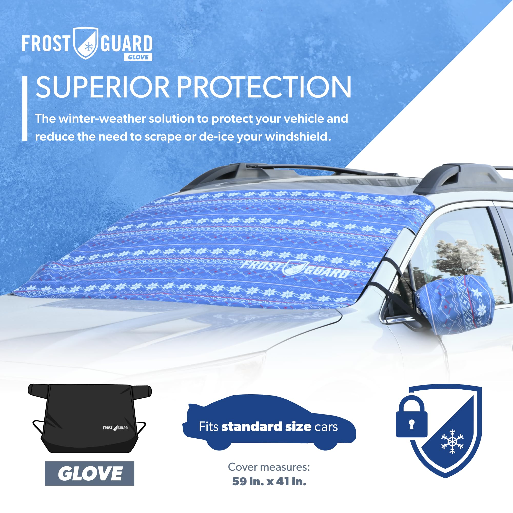 Snapklik.com : FrostGuard Glove Car Windshield Cover For Ice And Snow ...