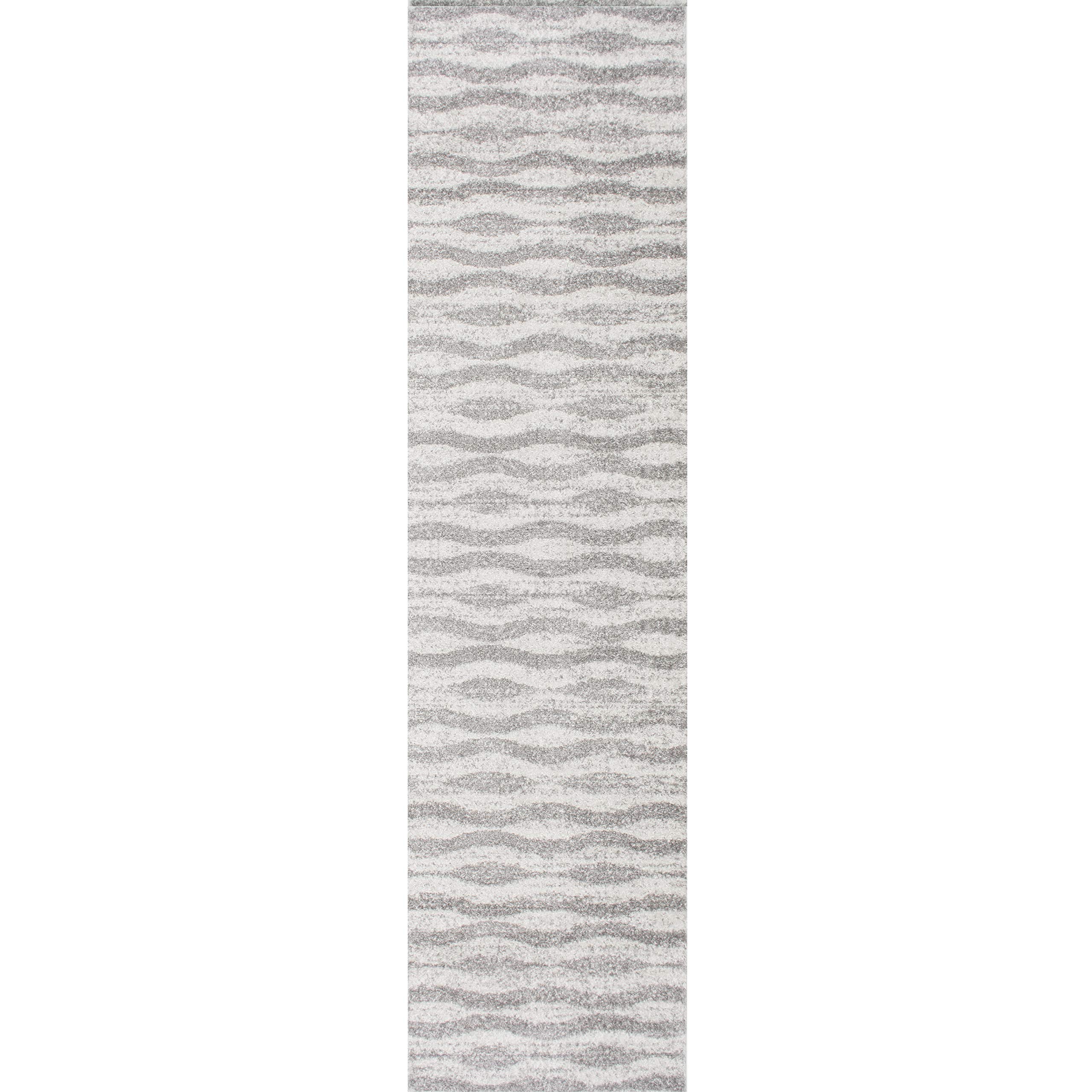nuLOOM Tristan Contemporary Runner Rug, 2 ft 6 in x 6 ft, Grey