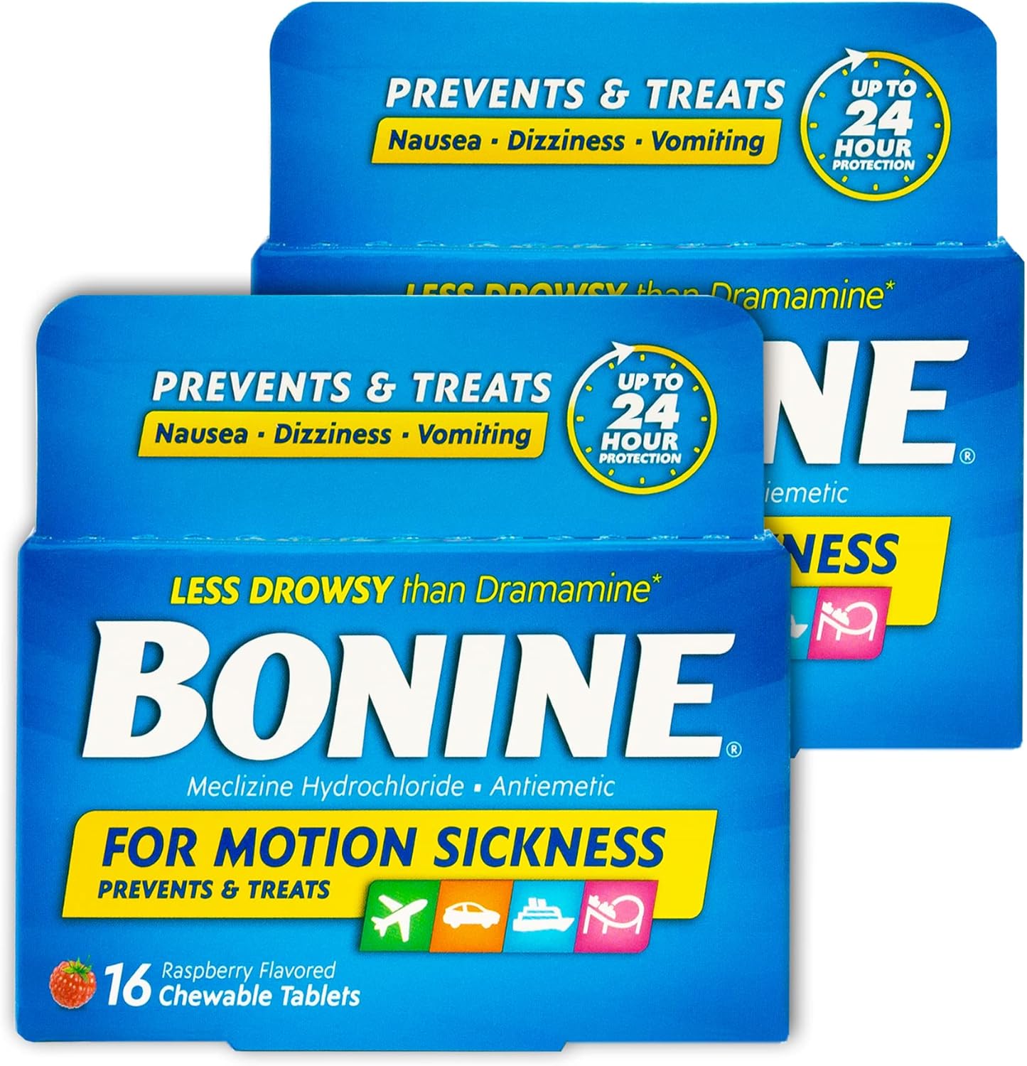 Amazon.com: Bonine Chewable for Motion Sickness Relief - with Meclizine ...