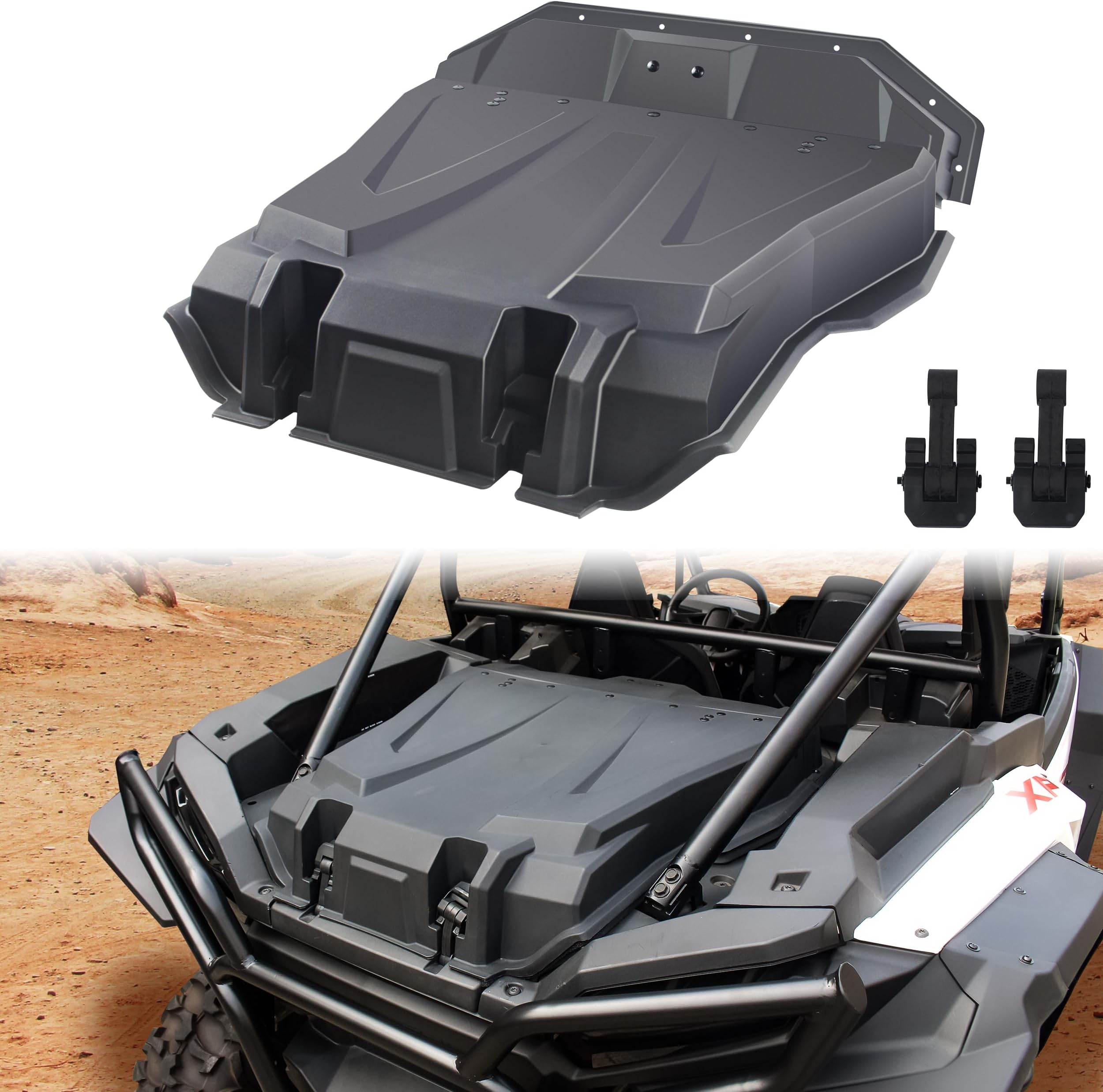 Amazon.com: CUSAUTV UTV Tonneau Cover Compatible with 2024+ Polaris RZR ...