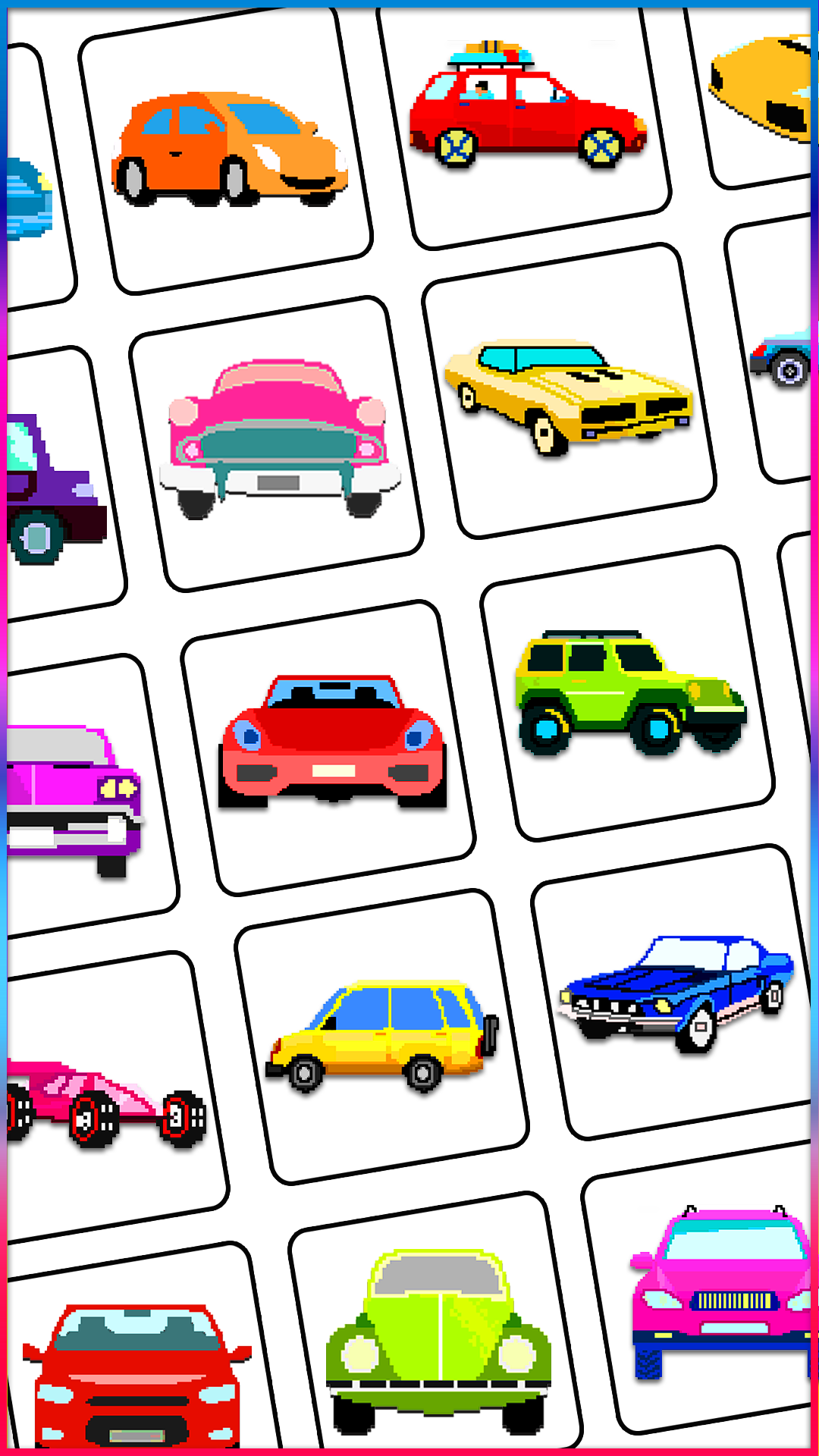 Cars Pixel Art Coloring Book for Kids : Color by Number - Coloring ...