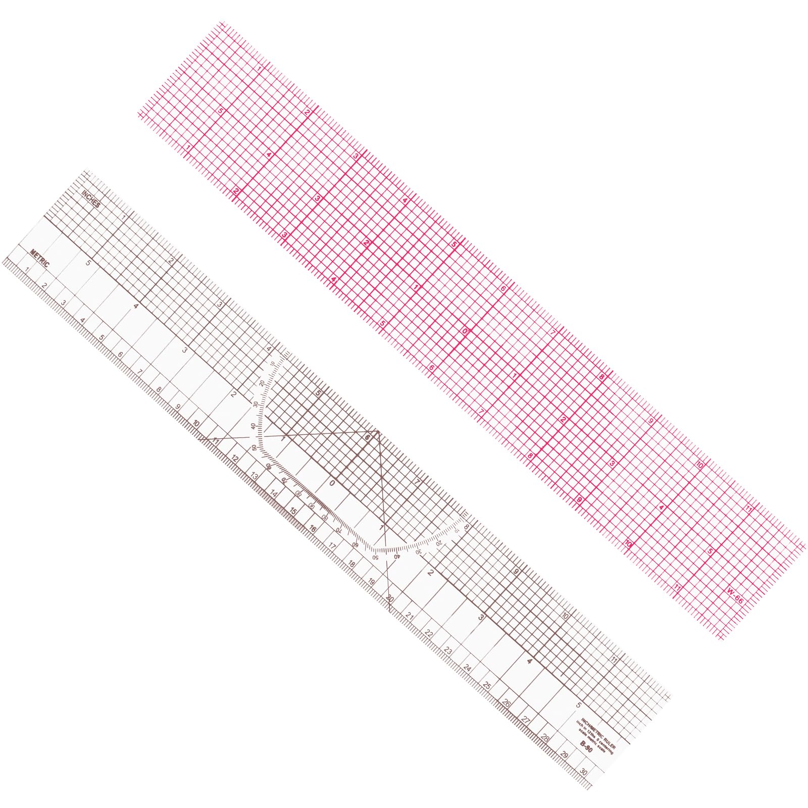 Amazon.com: 2PCS 3 x 12 Inch Sewing Rulers for Quilting, 2Style Sewing ...
