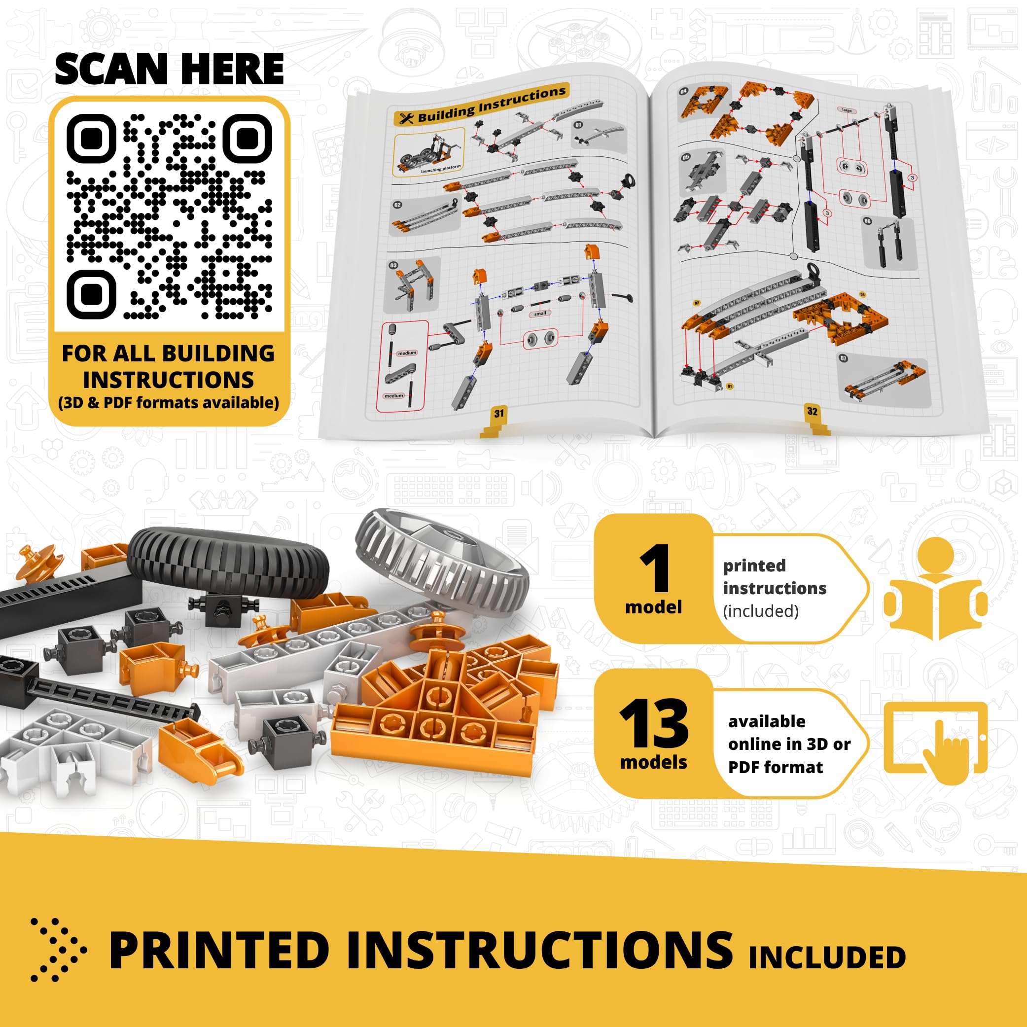 Snapklik.com : Engino STEM Toys, Mechanics: Wheels, Axles & Inclined ...