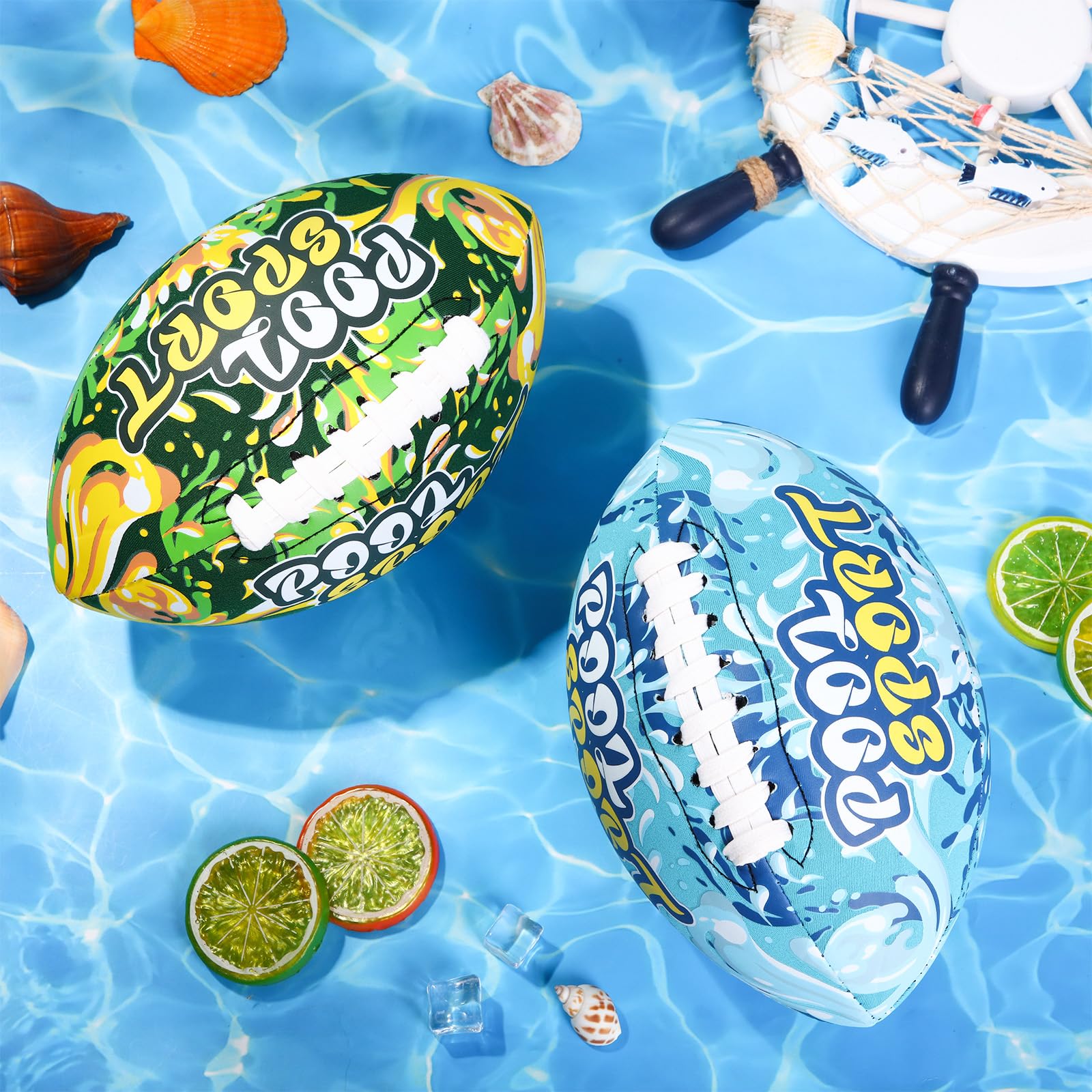Snapklik.com : Motionchic 2 Pieces Water Football For Kids 9 Inch ...